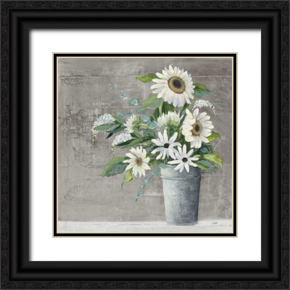 Purinton, Julia 15x15 Black Ornate Wood Framed with Double Matting ...