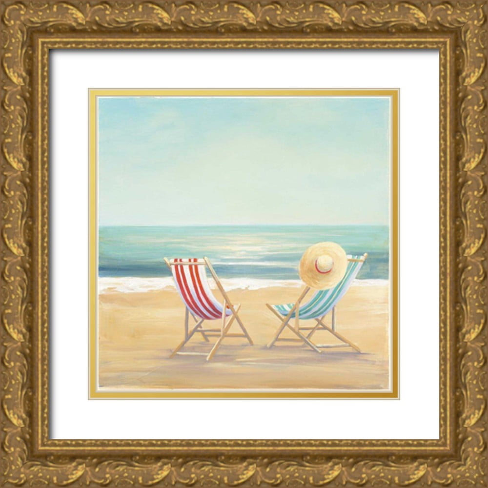 Purinton, Julia 26x26 Gold Ornate Wood Framed with Double Matting ...