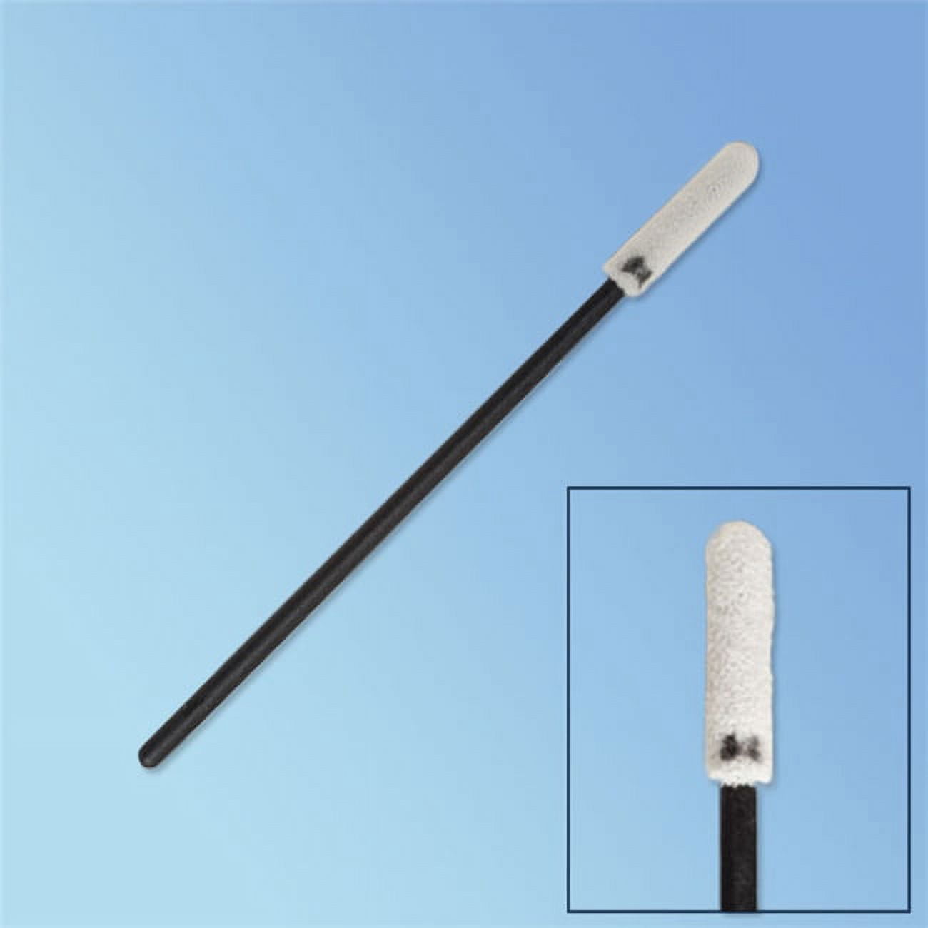 Puritan PurSwab Foam Swab, Flexible Mini-Tip, 3" Black Poly Shaft, 1000 ...