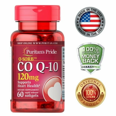 Q-Sorb CoQ10 Plus Red Yeast Rice,120 Softgels by Puritan's Pride ...