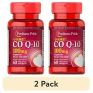 Puritan's Pride Q-Sorb CoQ10 Cardiovascular Supplement with Red Yeast Rice, 120 Softgels ...