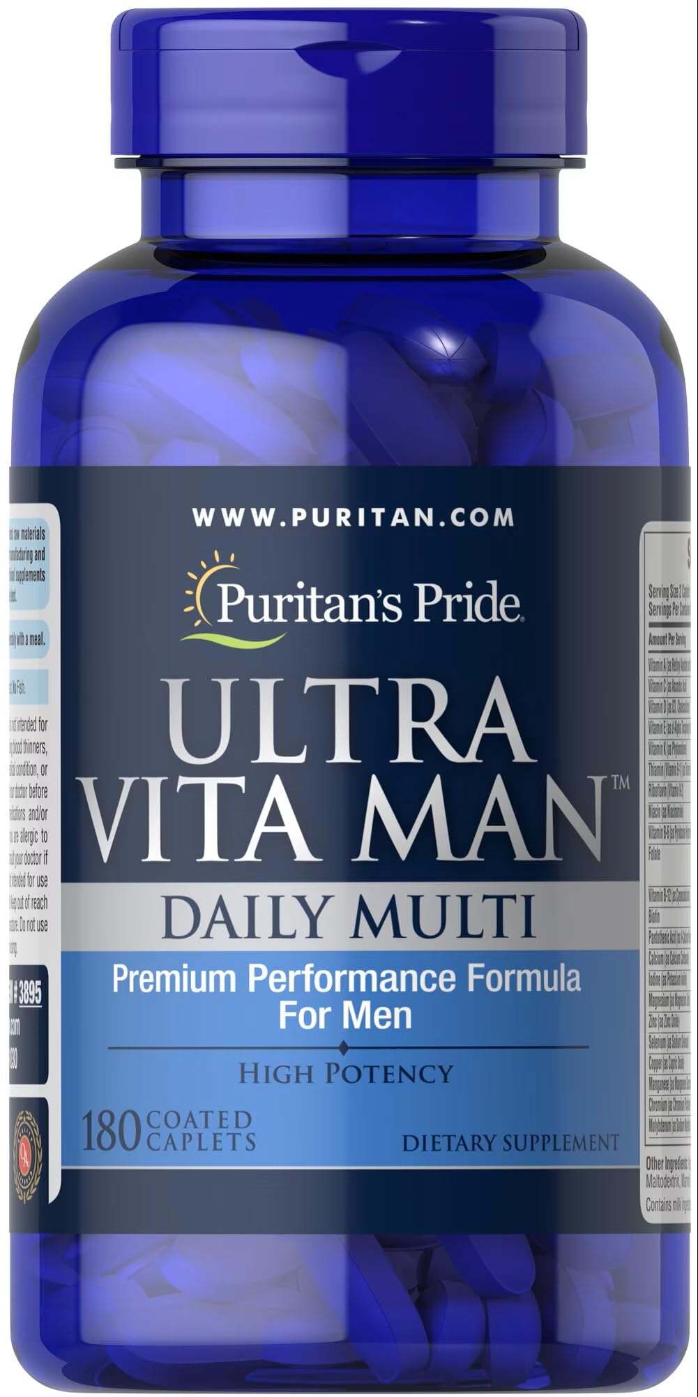 Puritan's Pride Ultra Vita Man High Potency Men's Daily Multivitamin ...