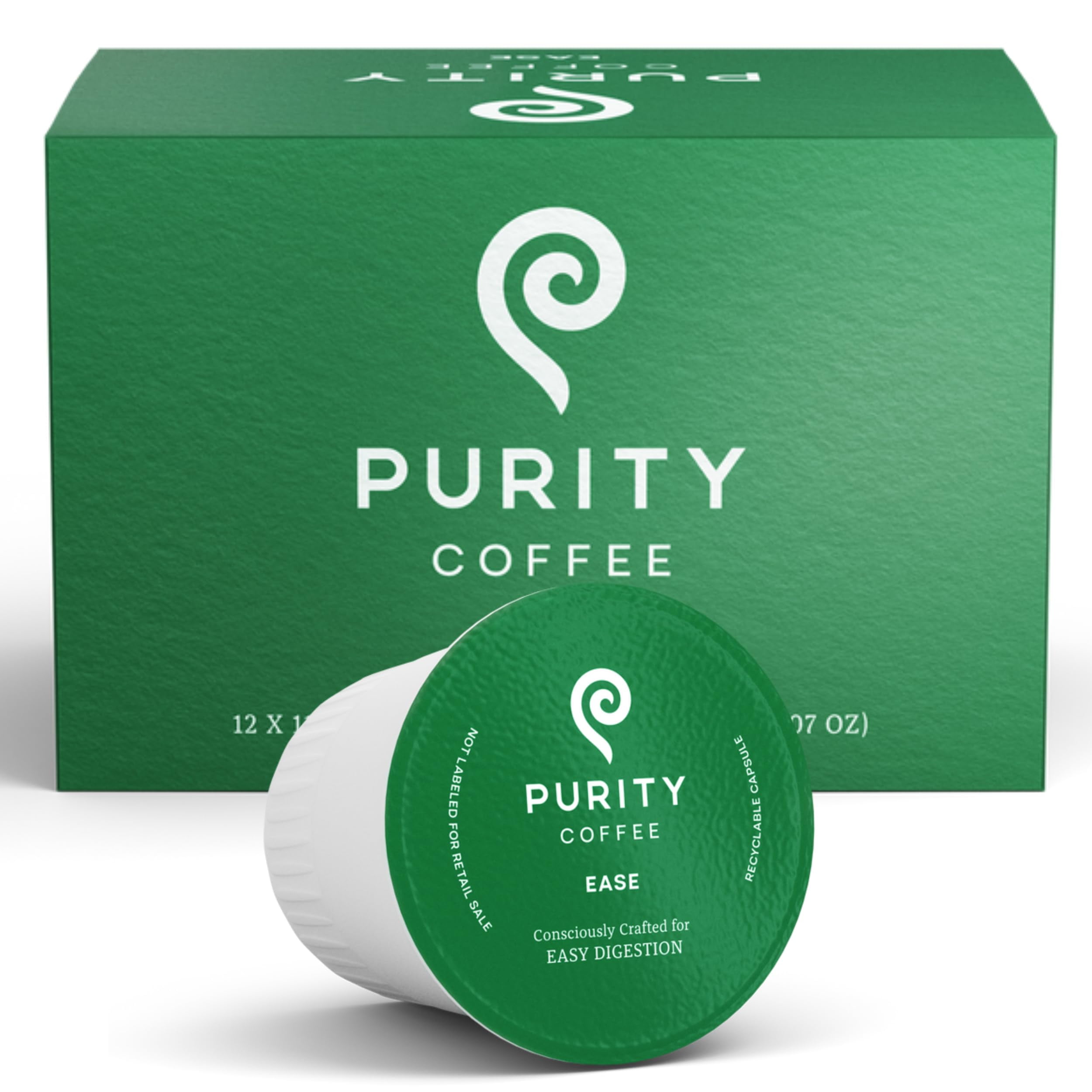 Purity Coffee EASE TWE5 Dark Roast Low Acid Organic USDA Certified Organic Specialty Grade ...