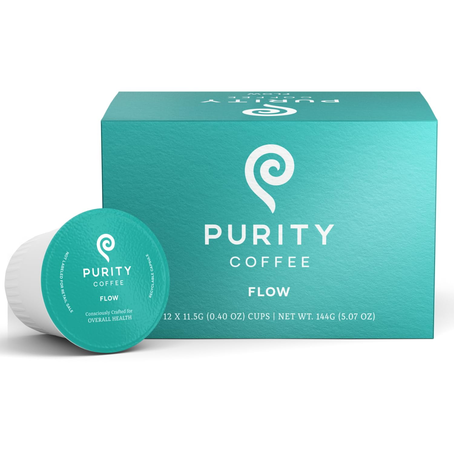 Purity Coffee FLOW Original Medium Roast K Pod Capsules (12ct Box ...
