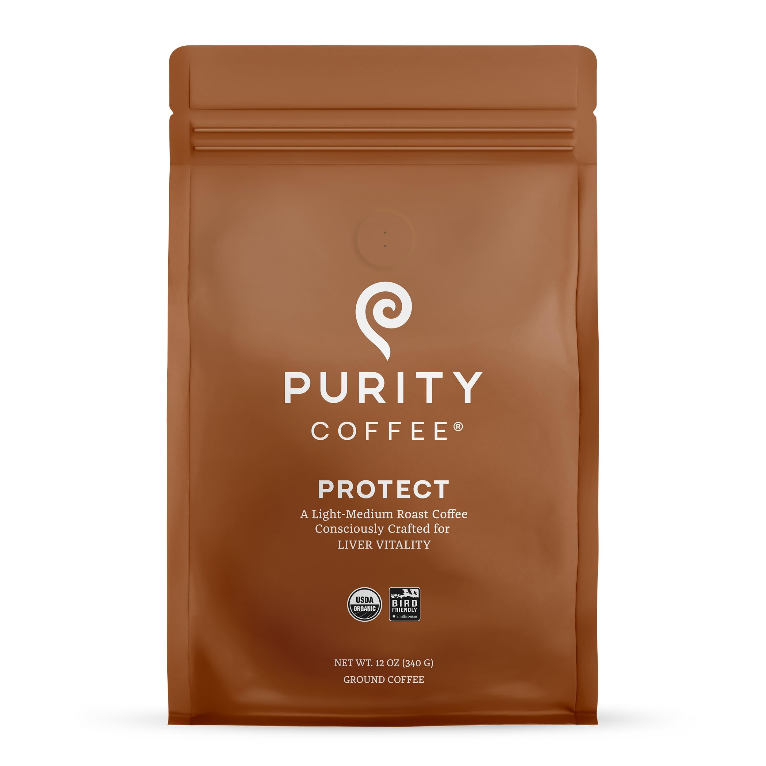 Purity Coffee PROTECT Light-Medium Roast Ground Coffee for Liver ...