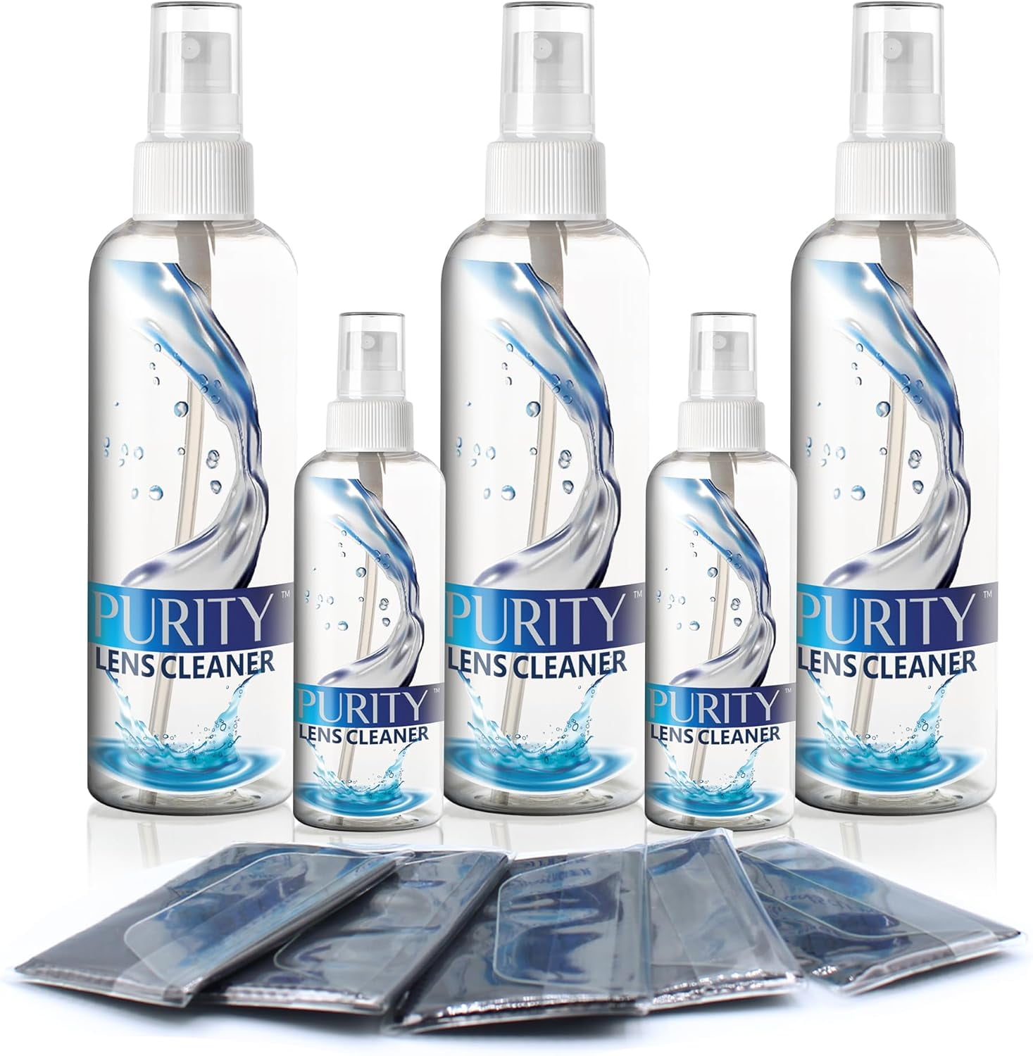 Purity Eyeglass Cleaner Mega Pack - Multi-Size Lens Cleaner Kit - 2x2oz ...