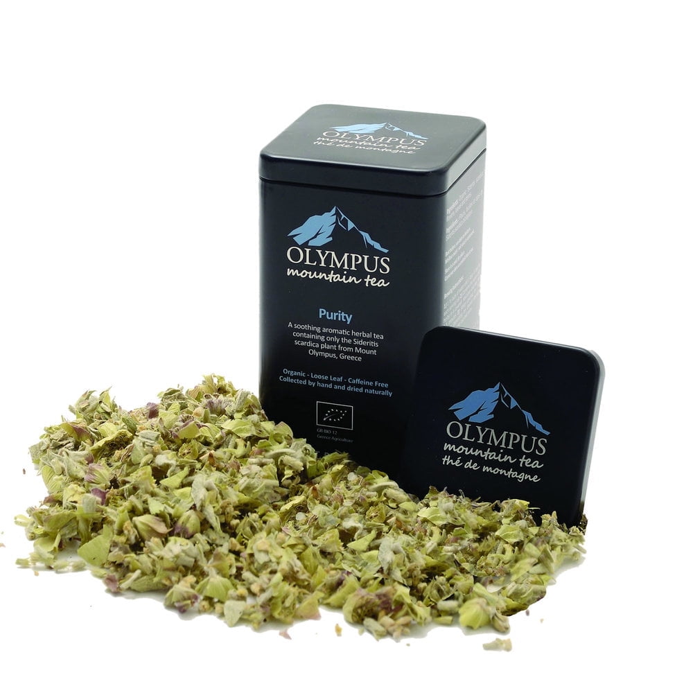 Purity OLYMPUS Organic Greek Mountain Tea - 50g Tin for Breakroom ...