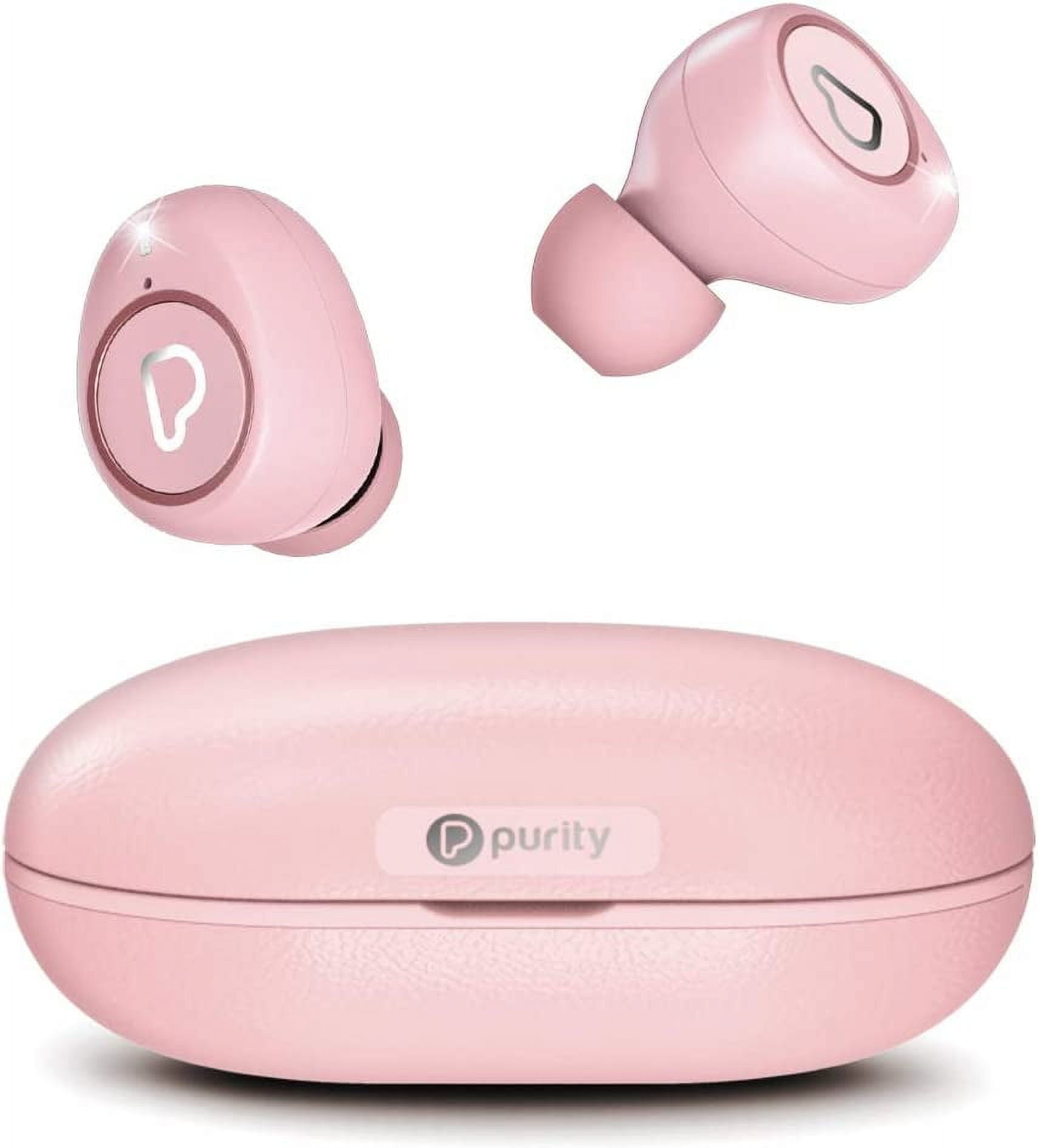 Purity WT602 Bluetooth 5.0 Wireless Earbuds - Pink - Walmart.com