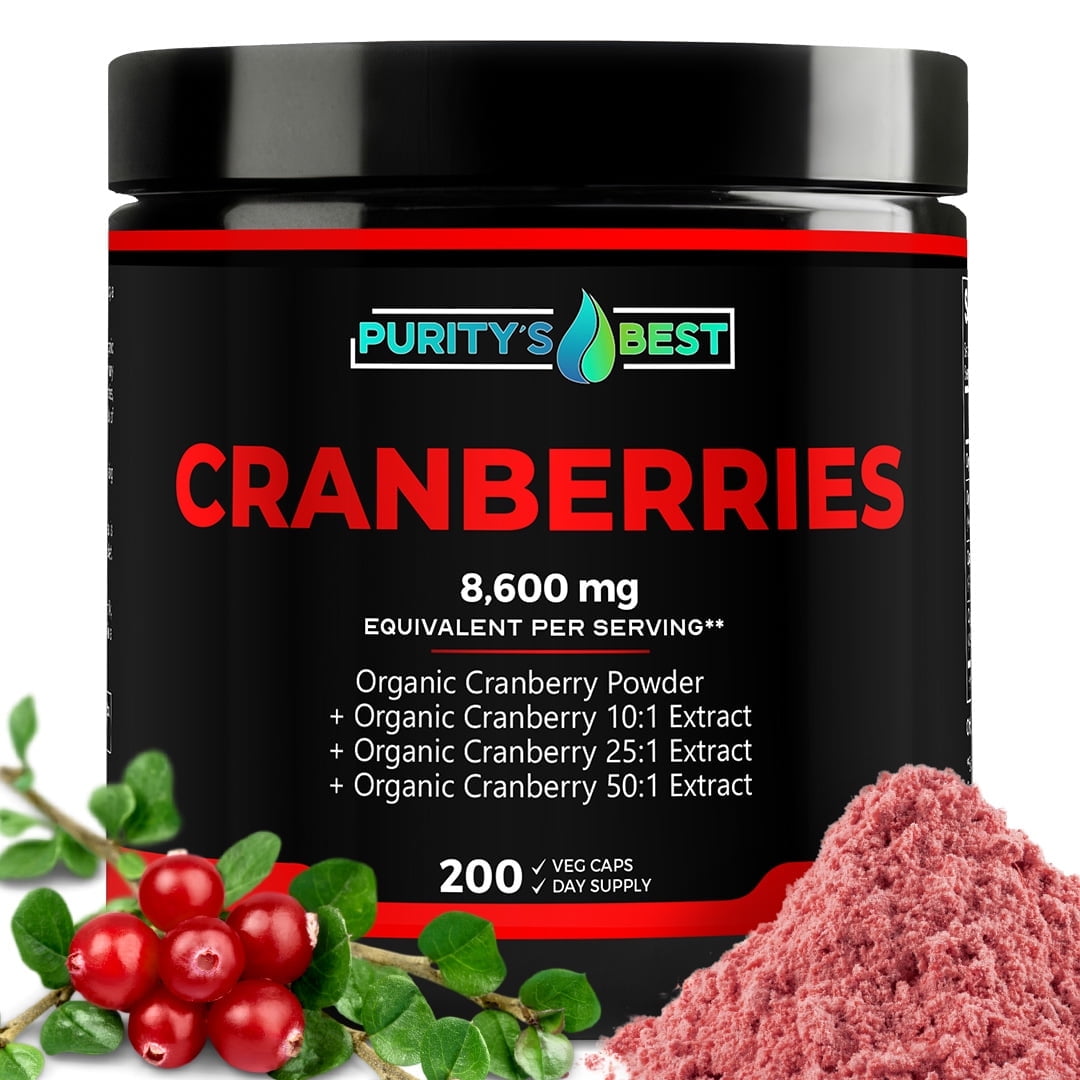 Purity’s Best CRANBERRIES ORGANIC CRANBERRY POWDER + 10x Extract + 25x ...