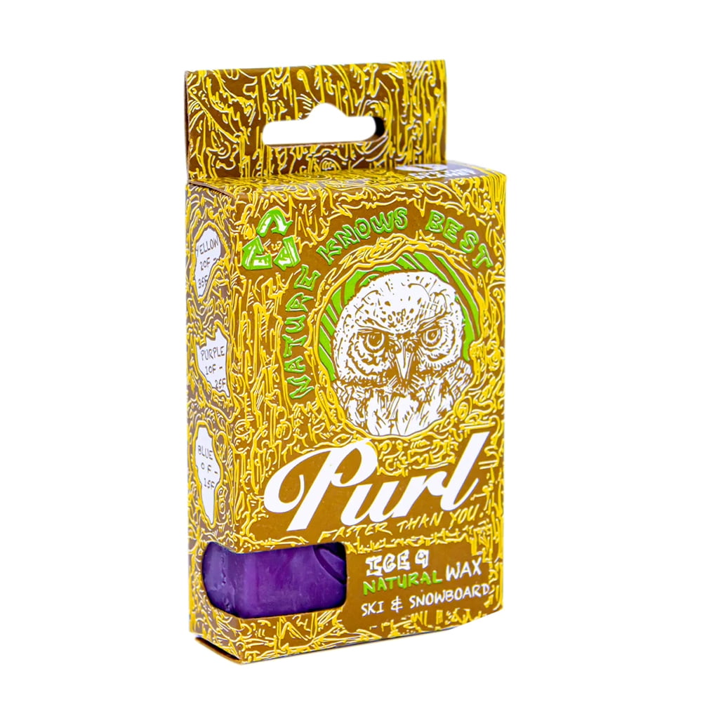 Purl Natural Ski Wax and Snowboard Wax - All Temp, Purple - (1012 ...