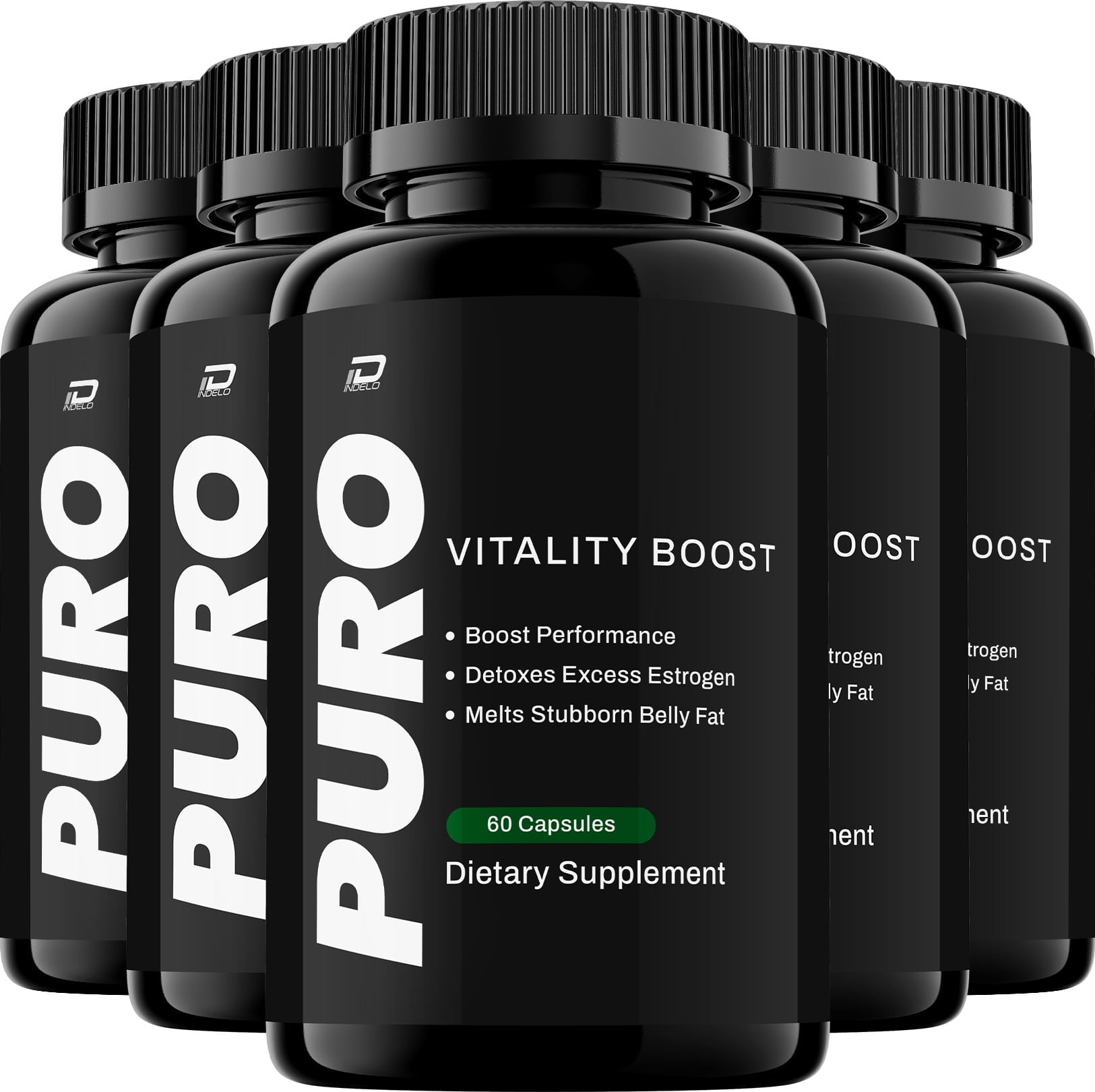 Puro for Men Capsules – Puro Vitamin Complex Pills, Energy, 5 Pack, 300 ...