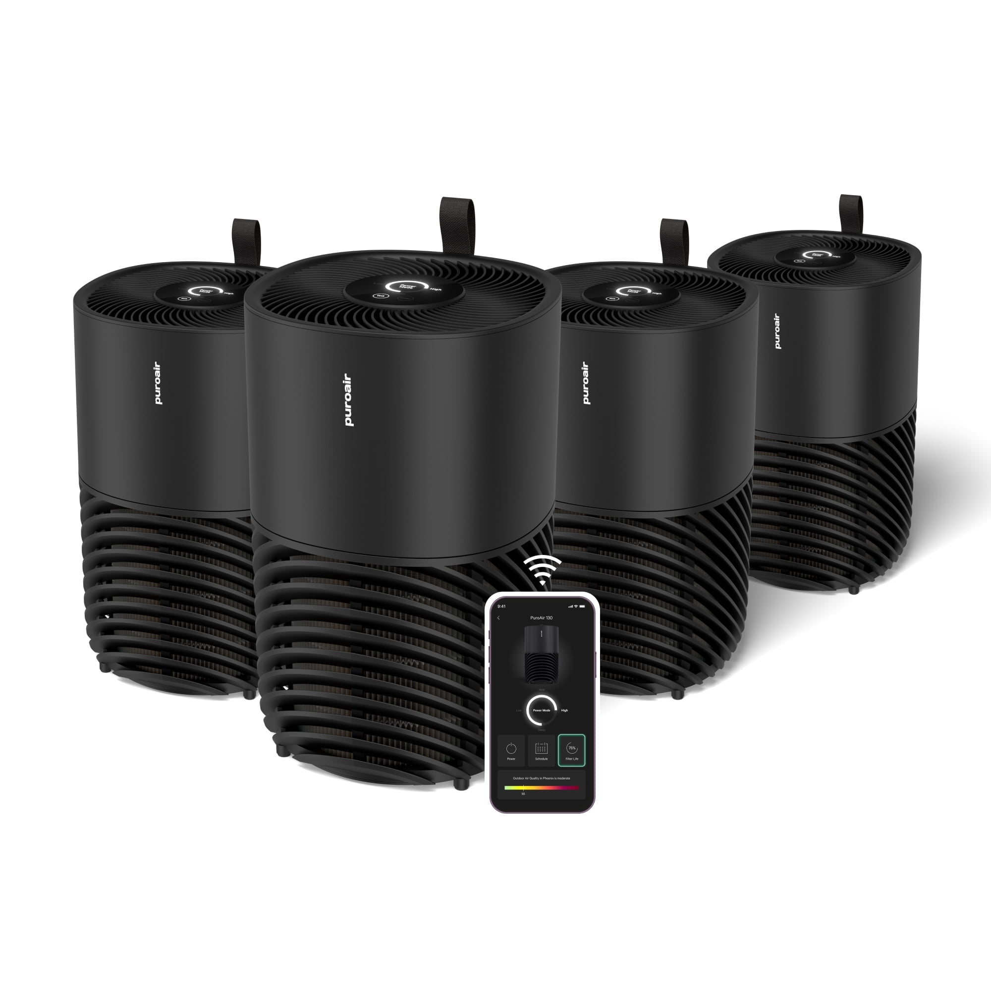 PuroAir 130 HEPA Air Purifiers for Home Large Rooms - Covers 500 Sq ft ...