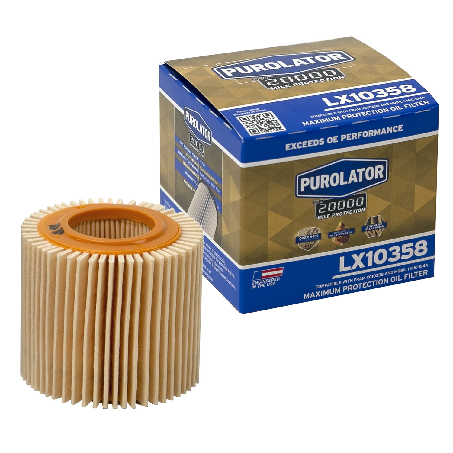 Purolator 20K Oil Filter LX10358 Exceeds OE Performance - Walmart.com
