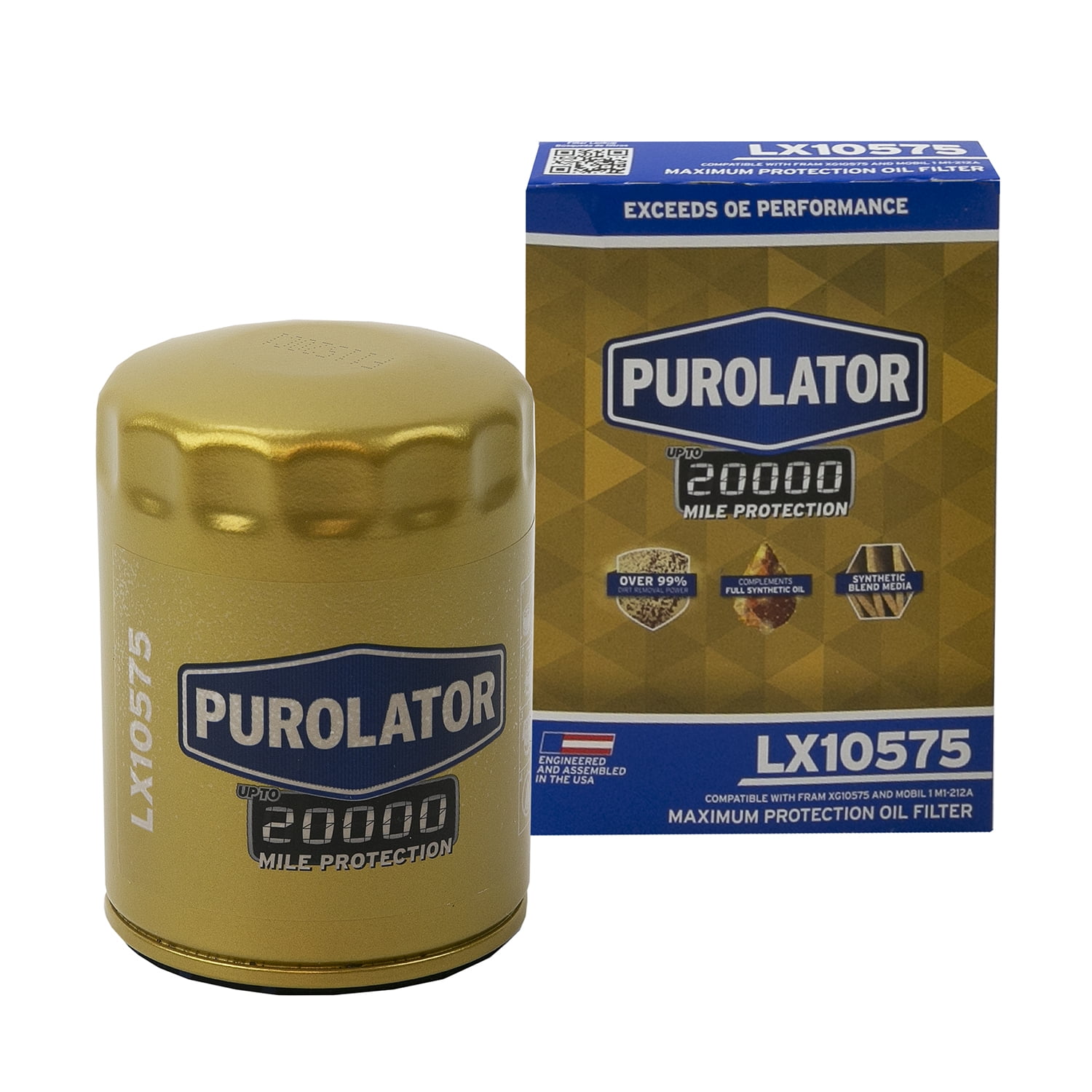 Purolator LX10575 Purolator 20K Oil Filter with 20,000 Mile Protection ...
