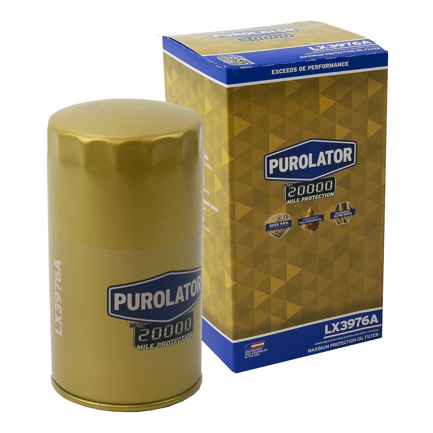 Purolator 20K Oil Filter LX3976A Exceeds OE Performance - Walmart.com