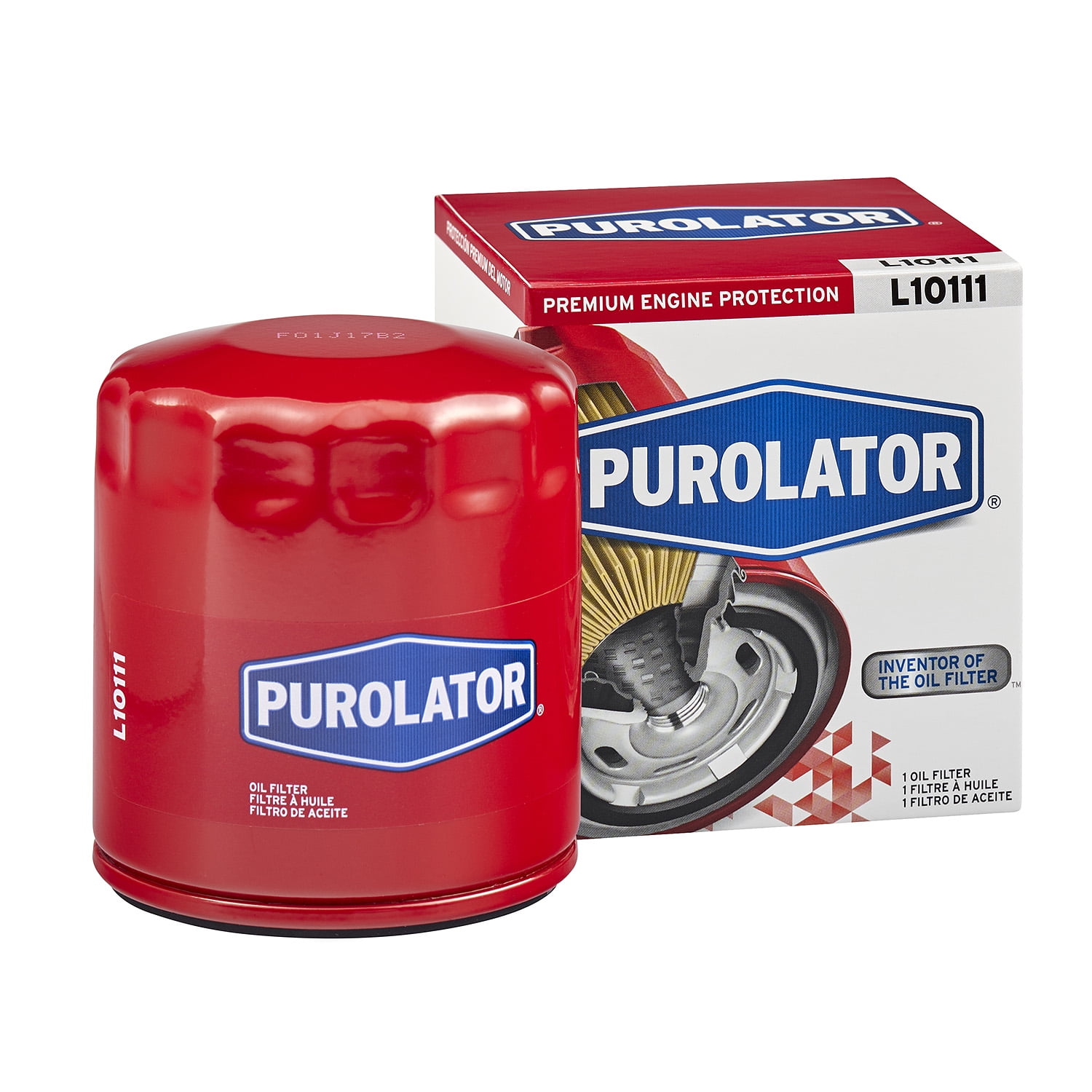 Purolator L10111 PurolatorRED Premium Engine Protection Oil Filter ...