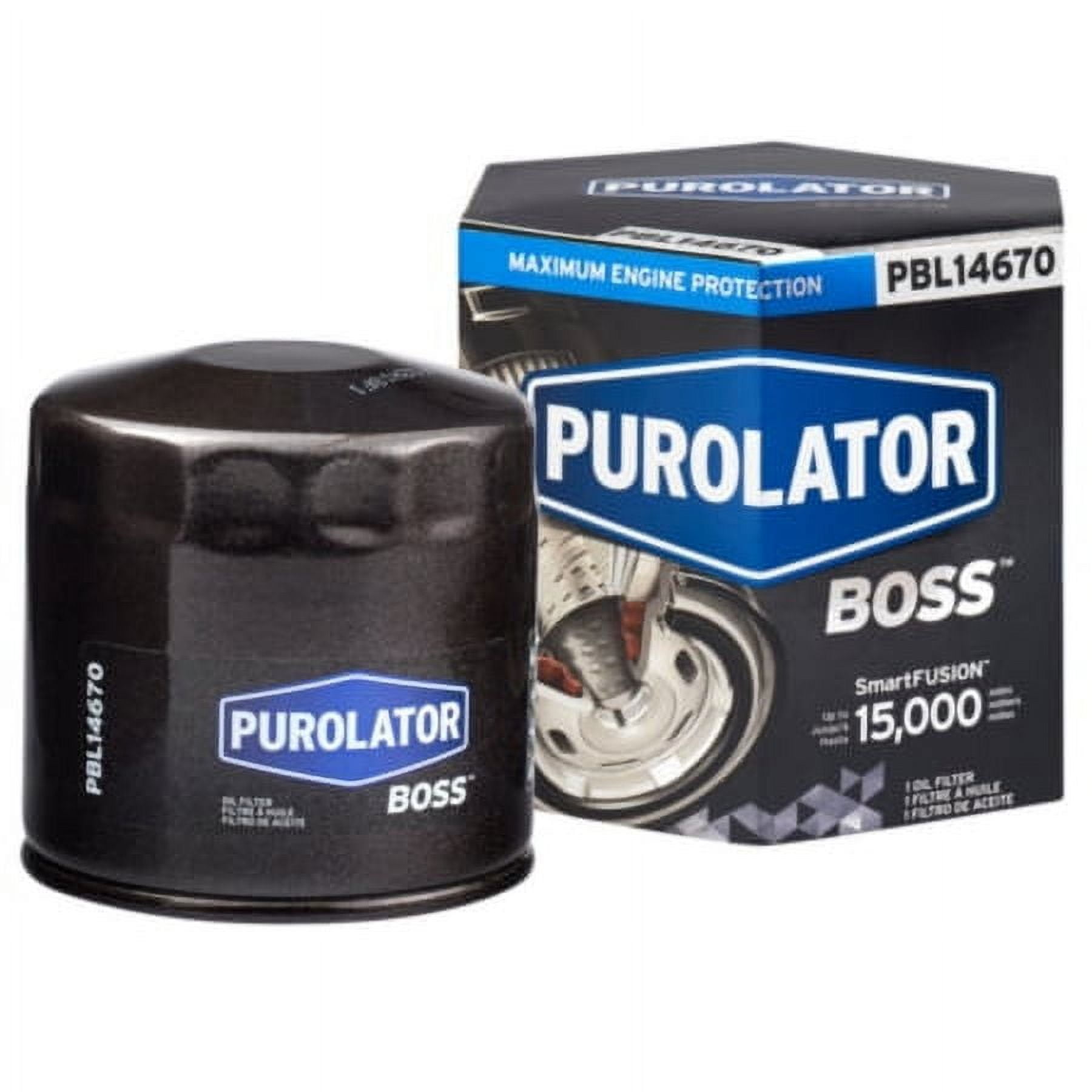 Purolator BOSS Maximum Engine Protection Oil Filter with SmartFUSION ...