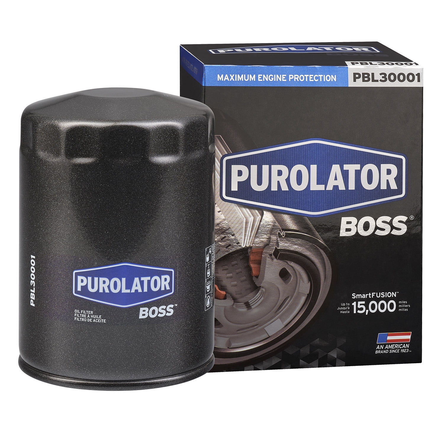 PurolatorBOSS PBL30001 Oil Filter, 20,000 Mile Engine Protection, Full ...