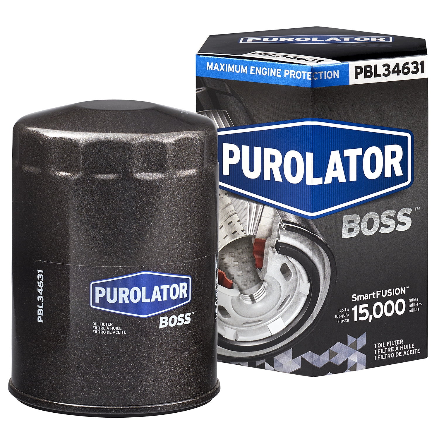 Purolator PBL34631 Purolator BOSS Maximum Engine Protection Oil Filter ...