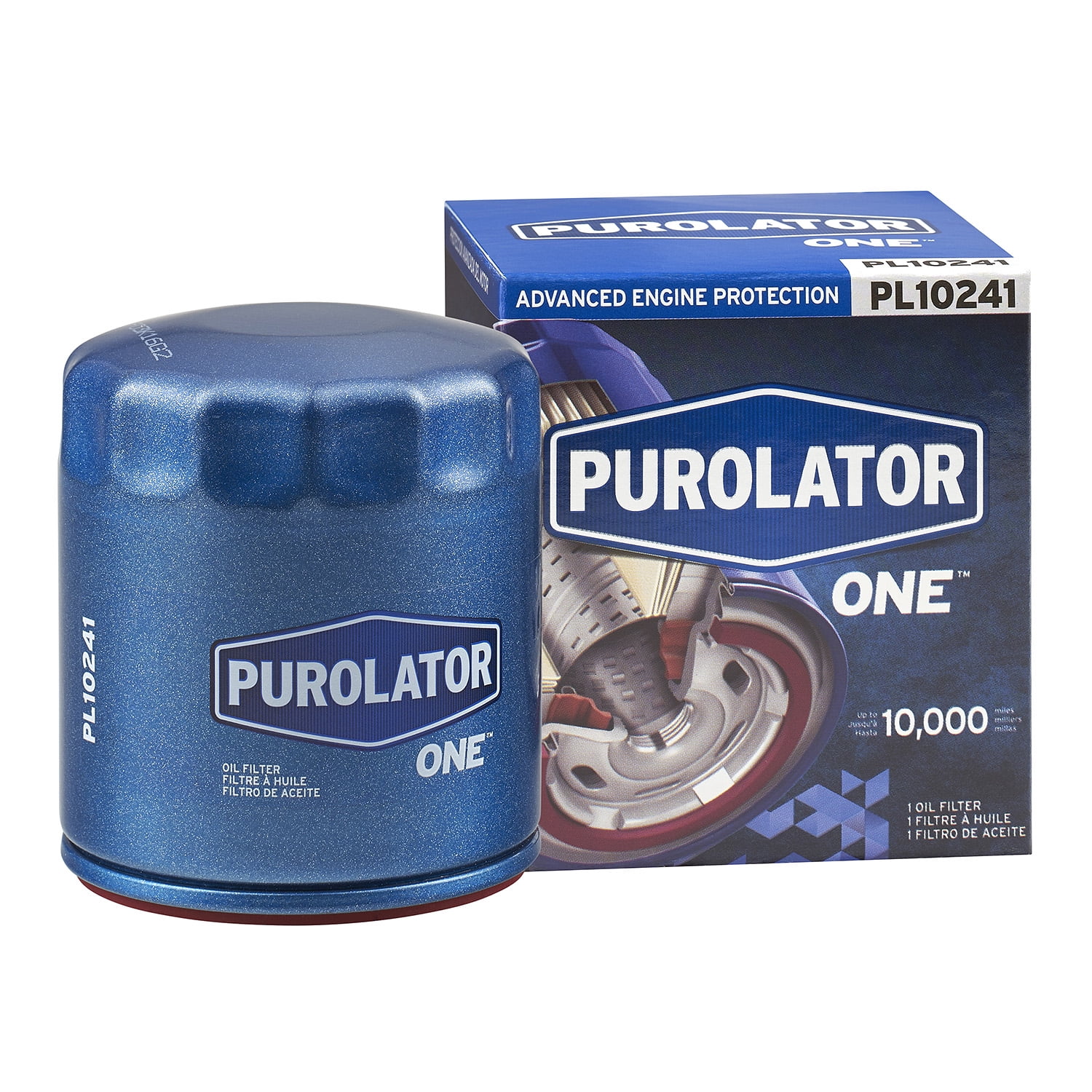 Purolator ONE Advanced Oil Filter PL10241, Synthetic Blend, 15k Mile ...