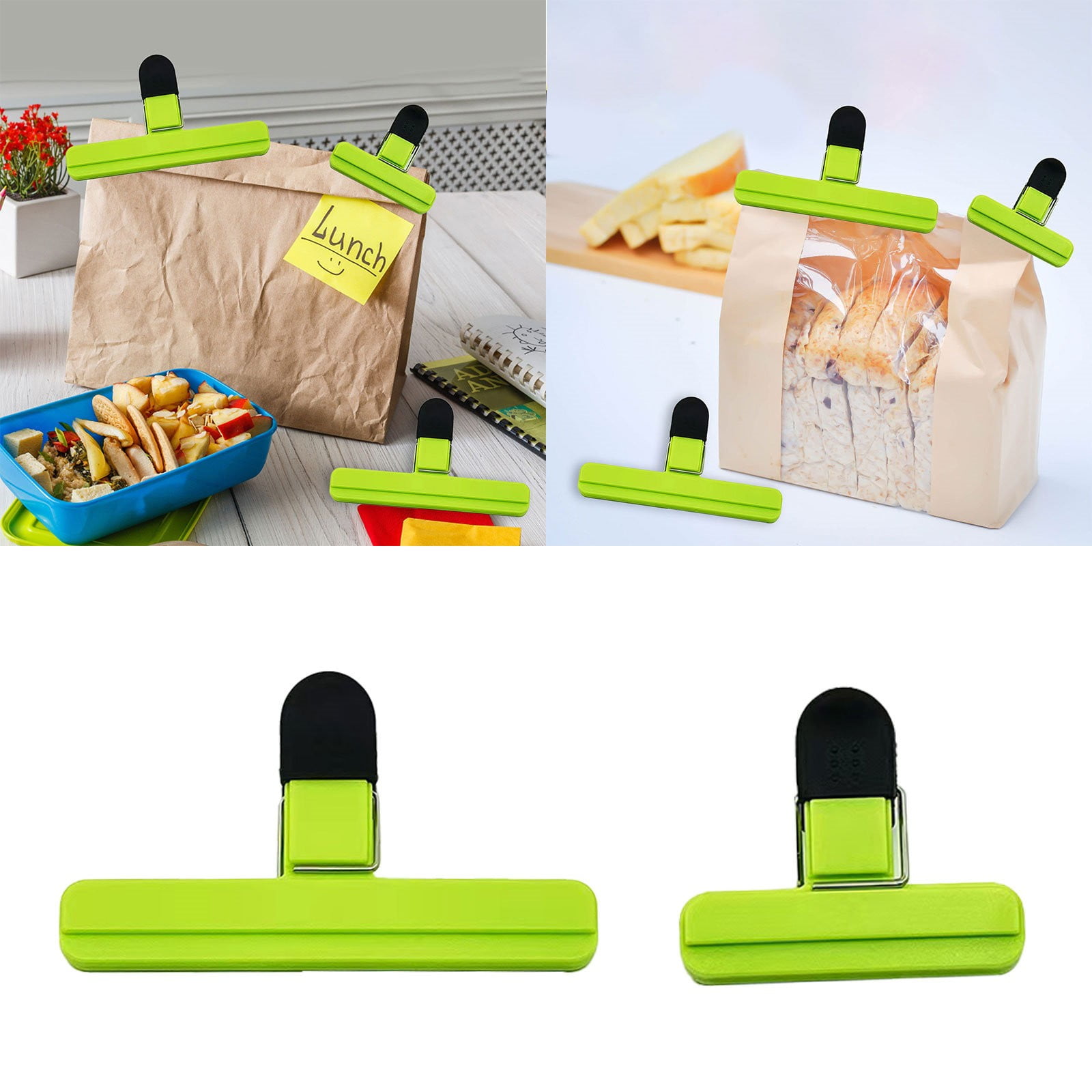 Purowzwe Chip Bag Clips HIA Stylish Wide Open Bag Clips For Food ...