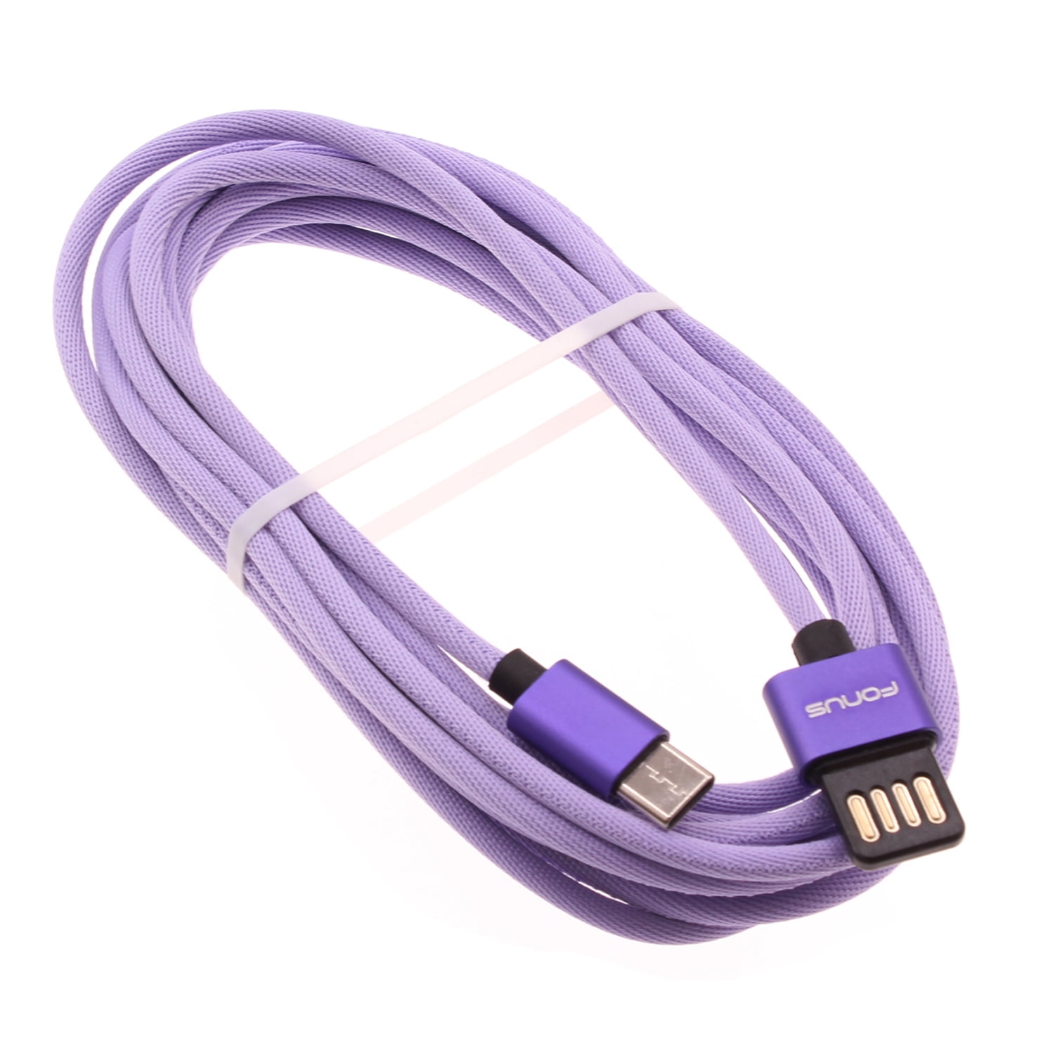 Purple 10ft USB-C Cable for Samsung Galaxy S22/Ultra/Plus Phones ...