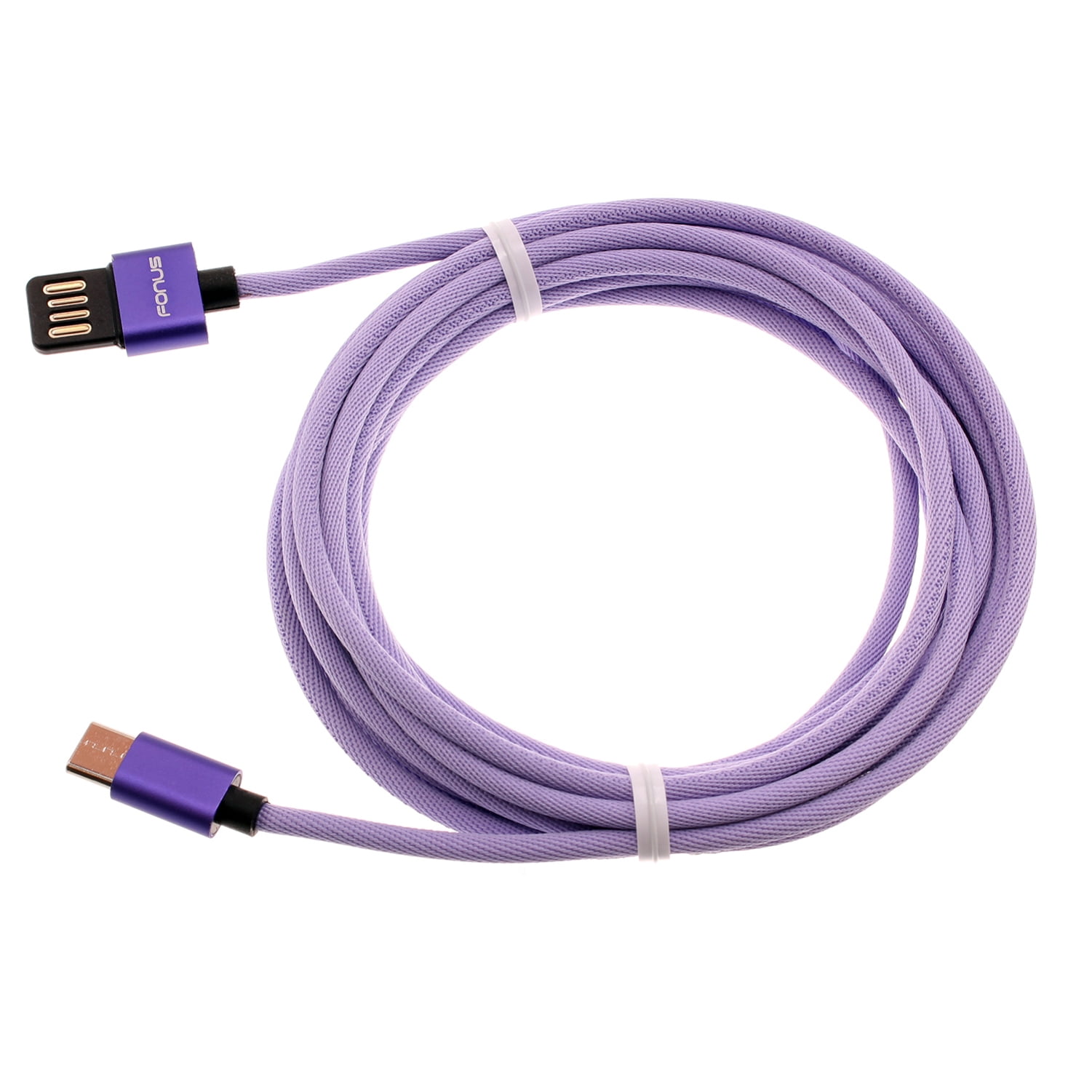 Purple 10ft USB-C Cable for TCL 50 Pro NxtPaper/50 NxtPaper - Extra ...