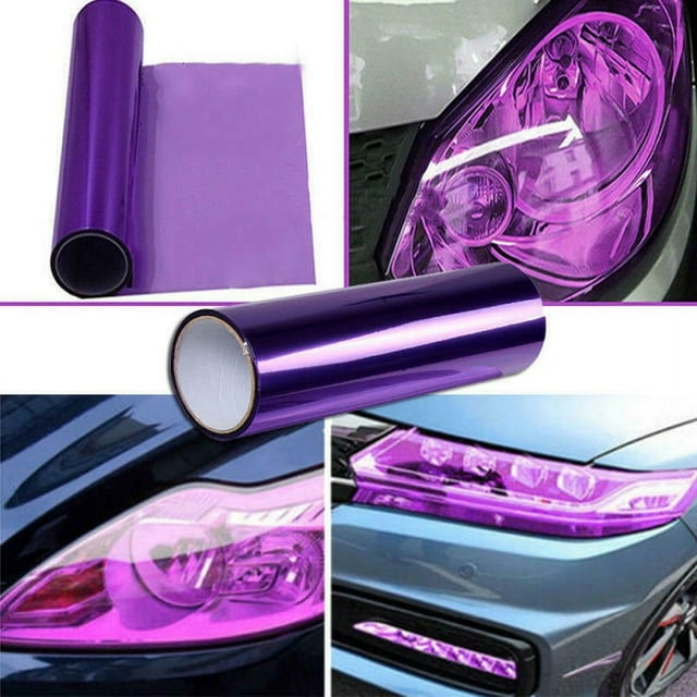 Purple 12*60 Inch Smoke Car Headlight Taillight Fog Light Tint Film ...