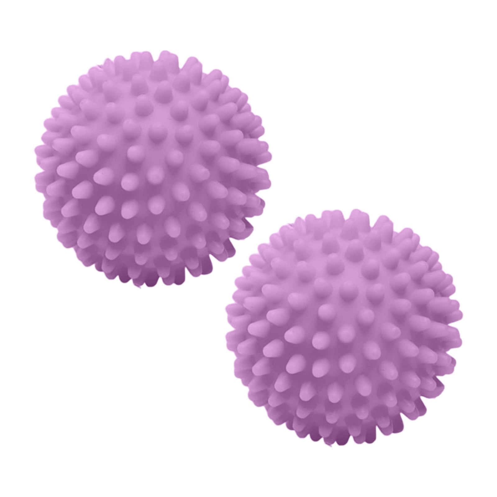 Purple 2-Pack Reusable Laundry Balls, Silicone Dryer Balls With ...