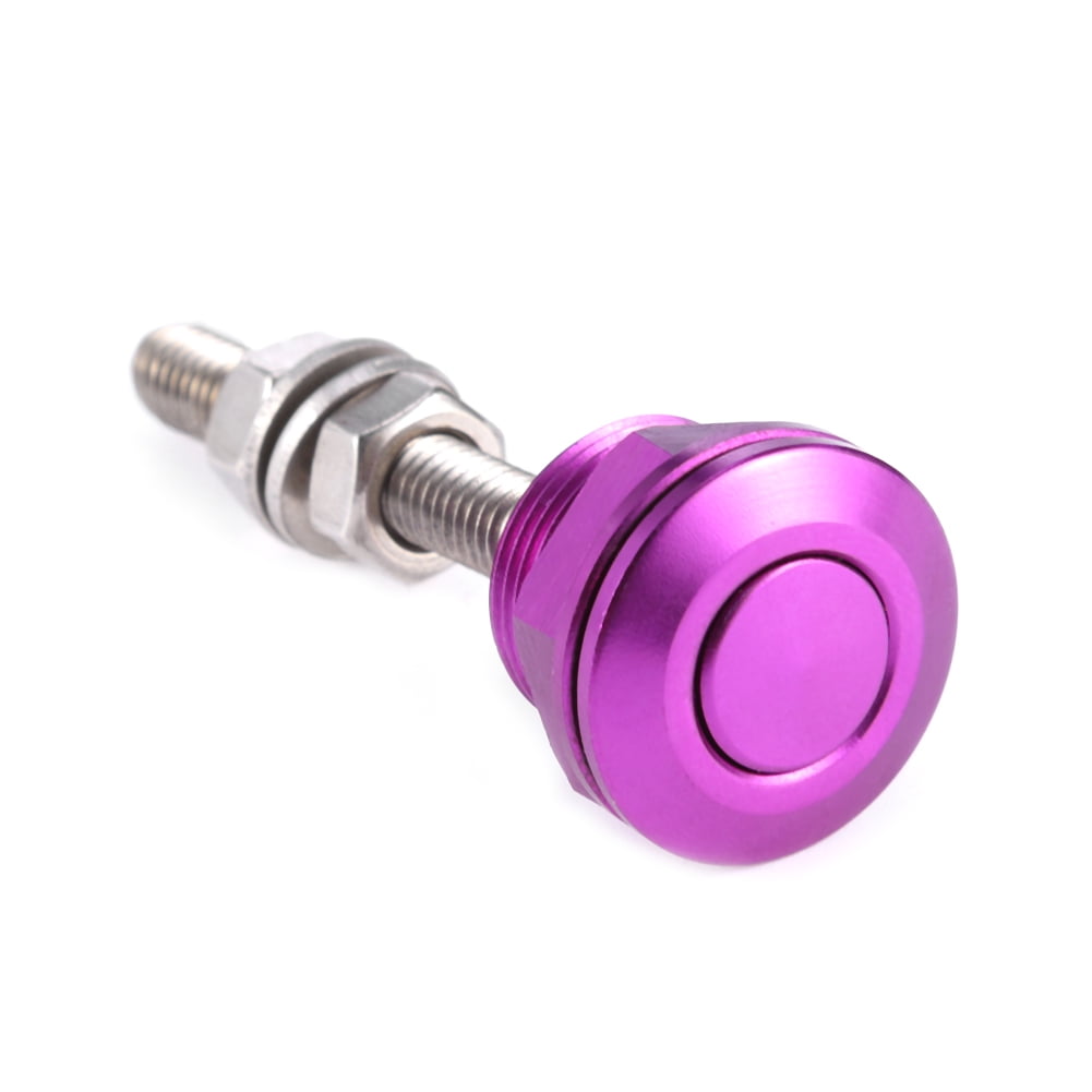 Purple 22mm-Car Push Button Hood Pin Lock Clip Kit, Quick Release Latch ...