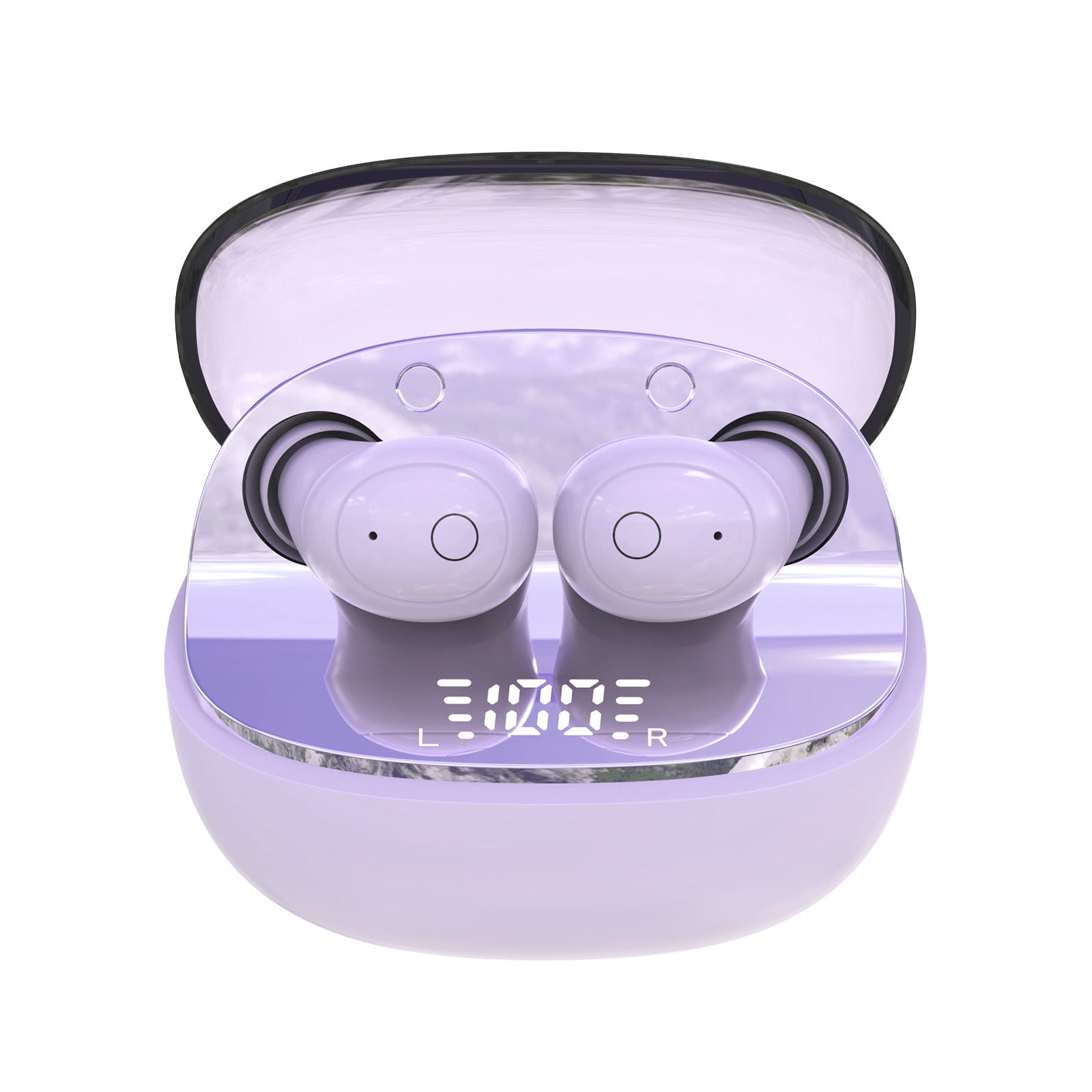 Purple 2Pc True Wireless Mini In Ear Bluetooth Earphones With Surround ...