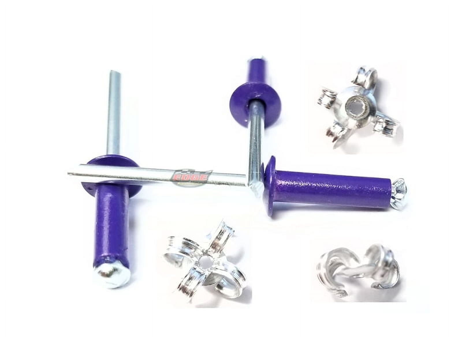 Purple 3/16" Rivet Small Head Exploding Banana Peel Aluminum Pop Rivets ...