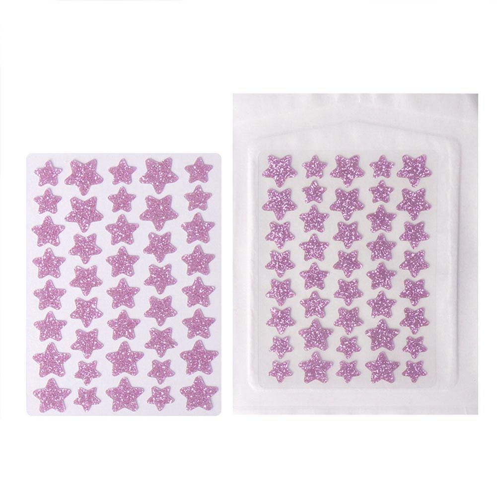 Purple 40 Glitter Hydrocolloid Acne Patch Pus Absorption Whole Piece ...