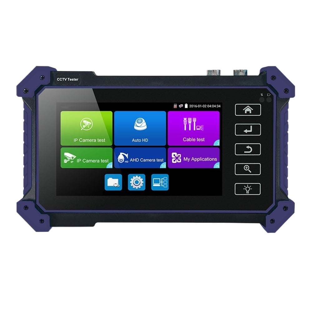 Purple 5200C 12MP IPC Tester 8MP/AHD/CVI/TV/SDI CCTV Camera Tester CCTV ...