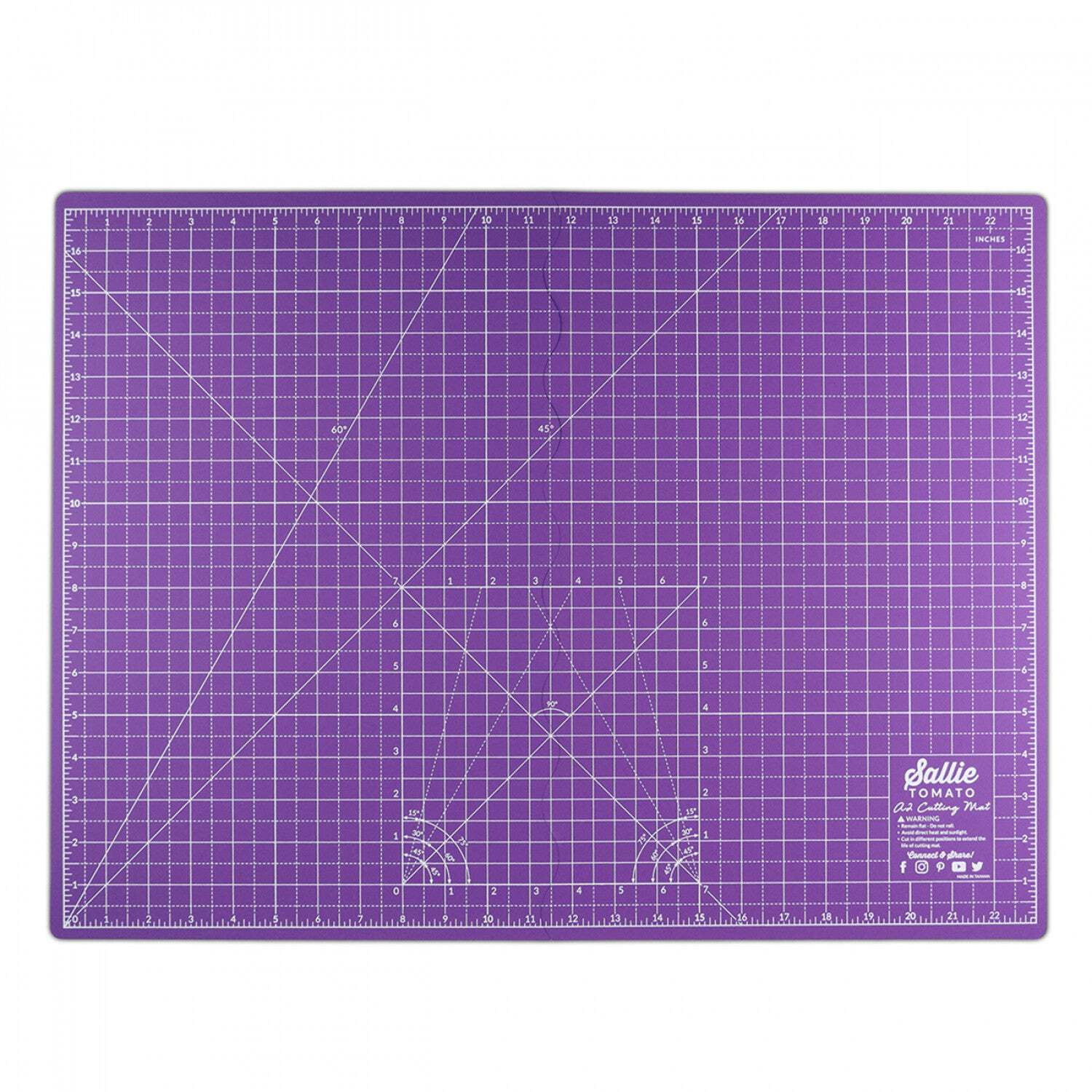 Purple A2 23in x 17x Foldable Cutting Mat from Sallie Tomato - Walmart.com