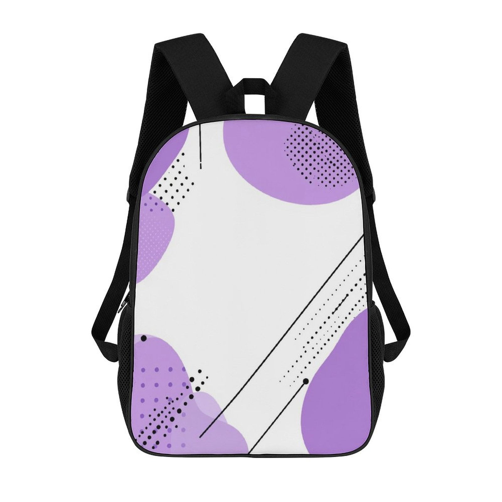 Purple Abstract Shapes Backpack Lightweight Outdoor Backpack Student ...