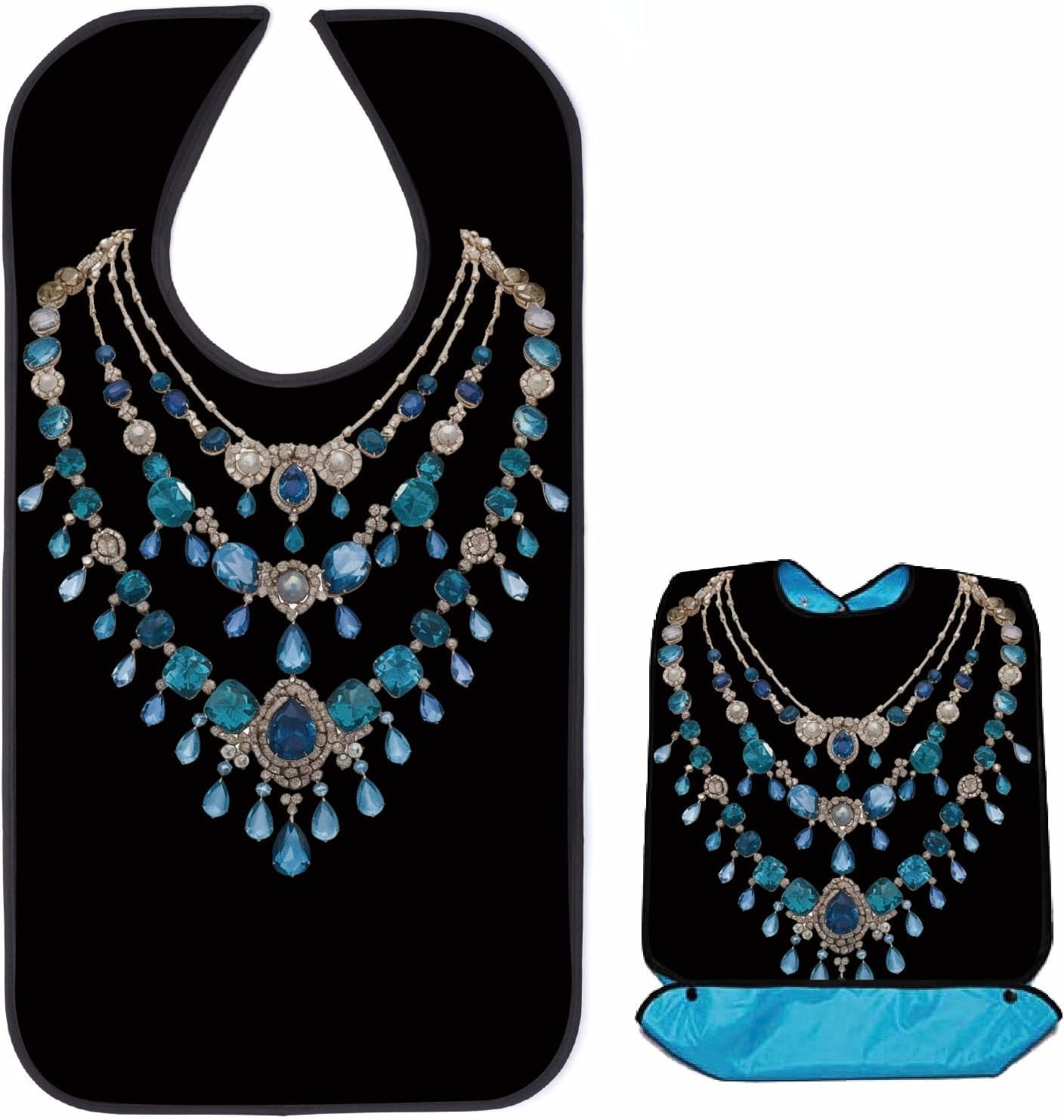 Purple Adult Bibs Food Bibs for Elderly Men Waterproof Bibs for Men ...