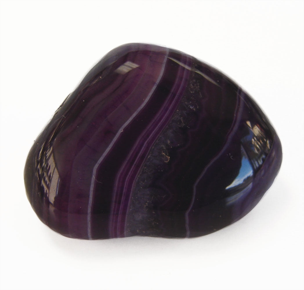 Purple Agate Tumbled Polished Natural Stone - Walmart.com