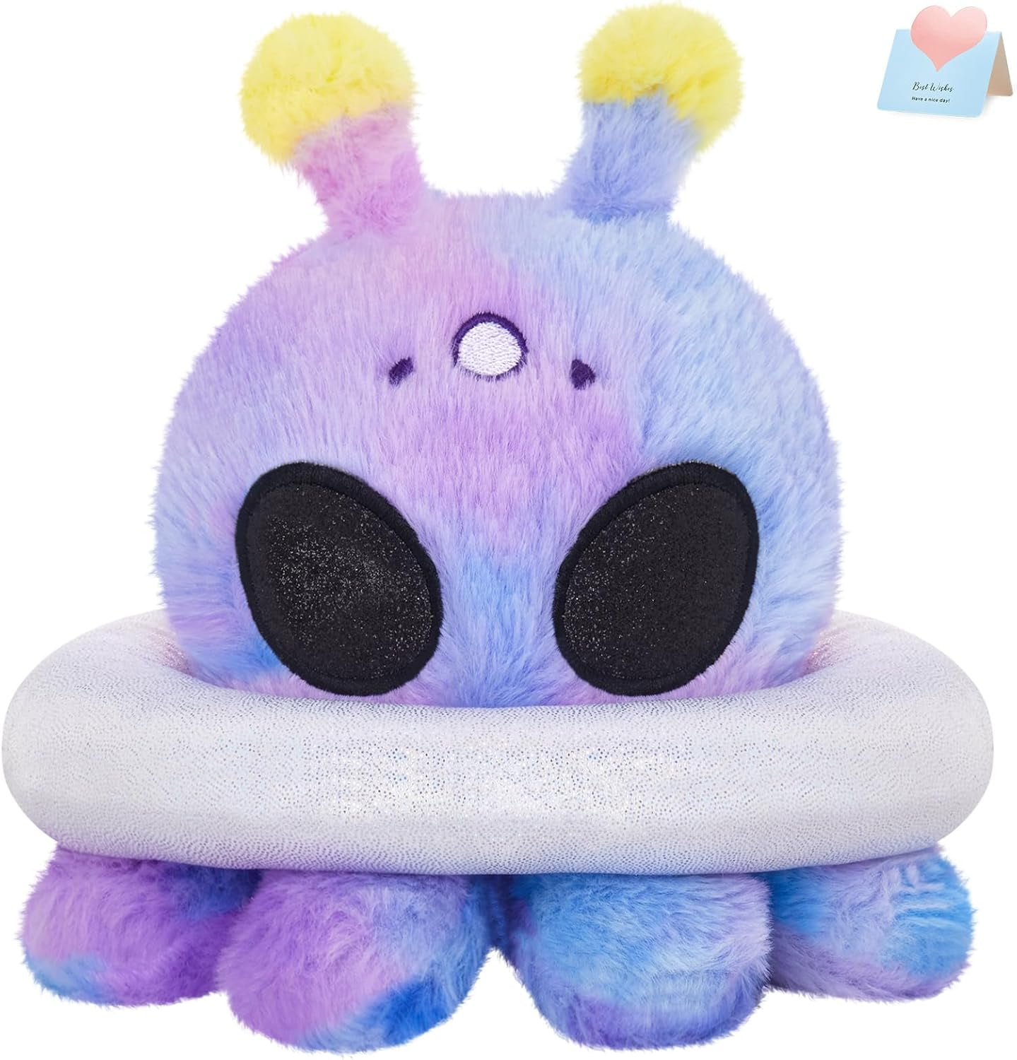 Purple Alien Stuffed Animal Plush Toy, Soft Tie Dye Alien Alien Stuffed ...