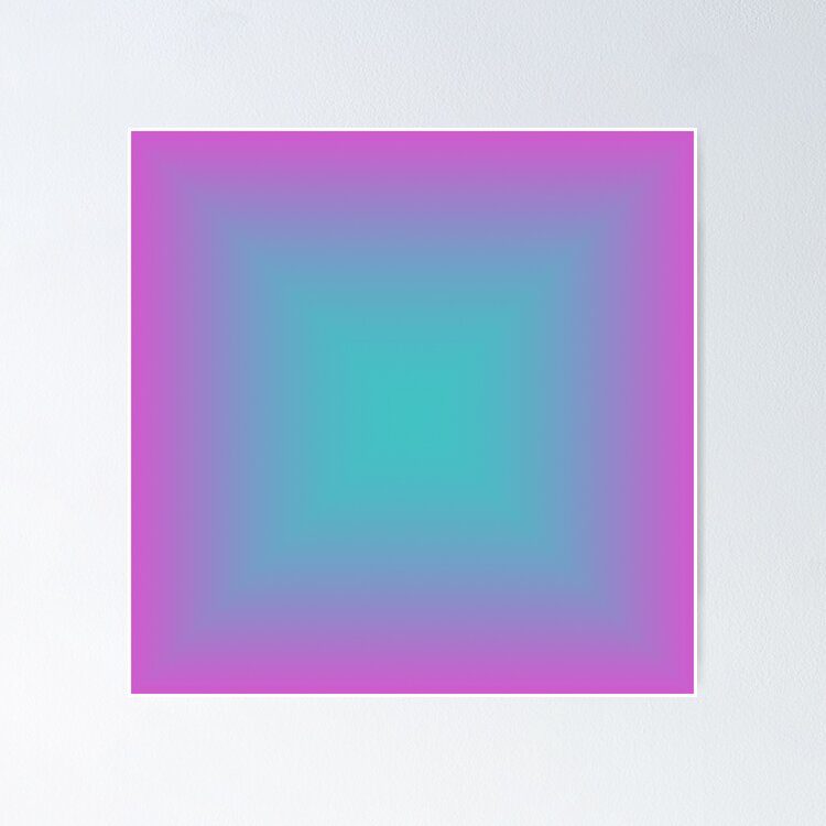 Purple And Aqua Squares Poster- Unframed Poster | Wall Art | Perfect ...