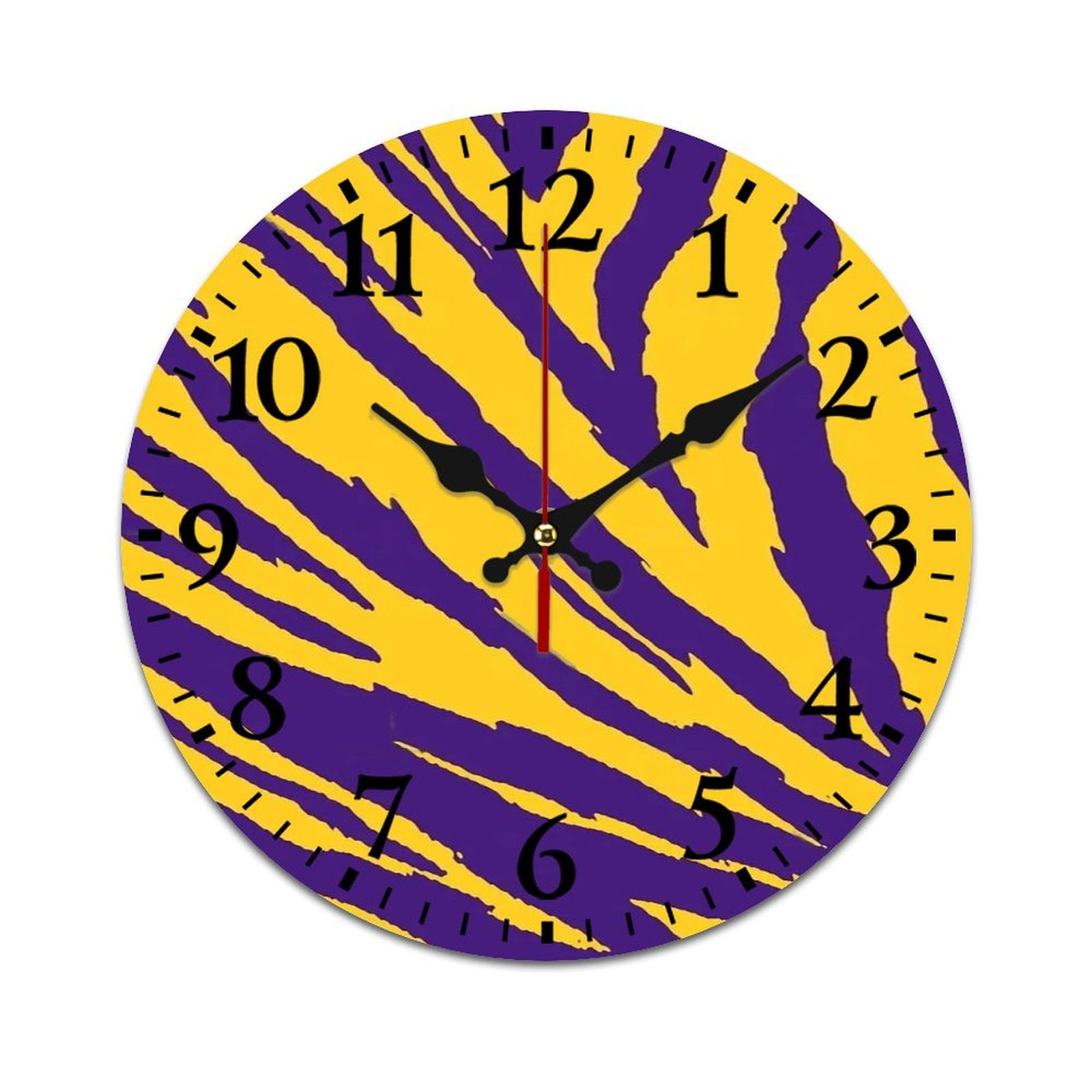 Purple And Gold Tailgate Swag - Claw Marks Wall Clock Modern Design ...