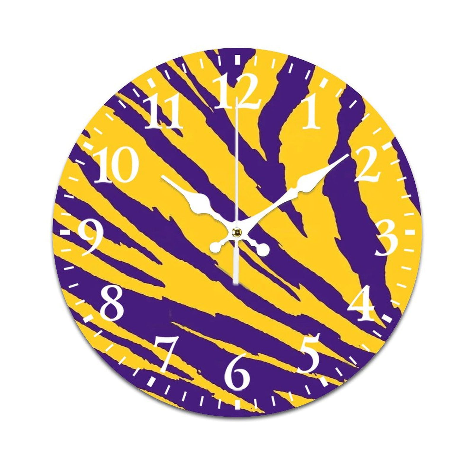 Purple And Gold Tailgate Swag - Claw Marks Wall Clock Modern Design ...
