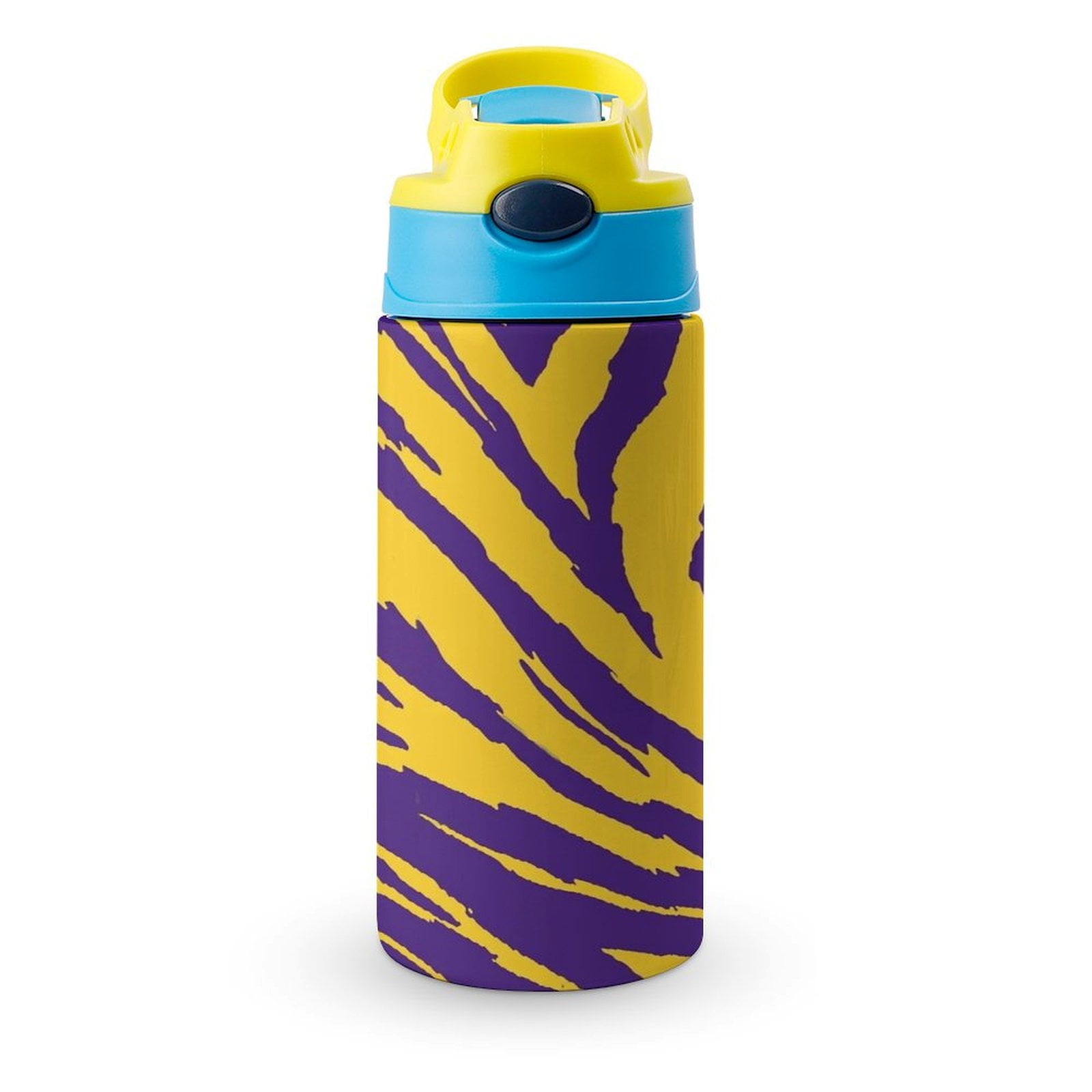 Purple And Gold Tailgate Swag - Claw Marks Water Bottle with Straw And ...