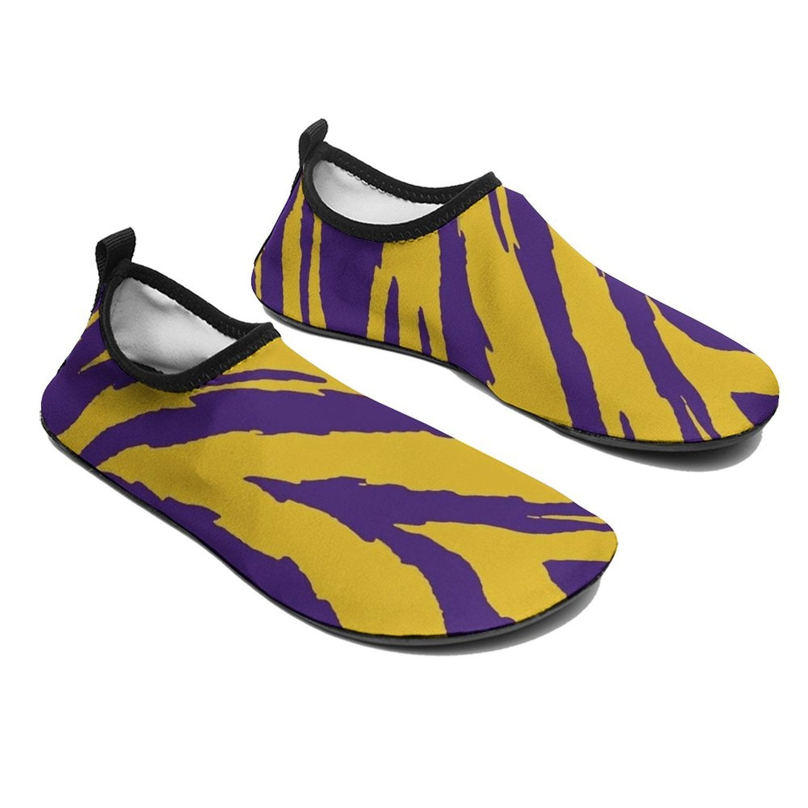 Purple And Gold Tailgate Swag - Claw Marks Water Shoes Beach Slip-on ...