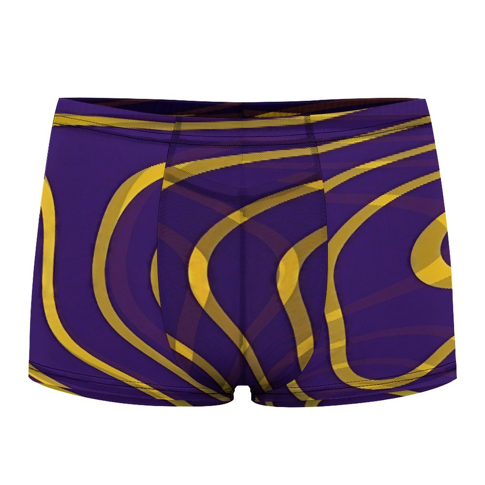 Purple And Gold Tailgate Swag - Wavy Men's Mesh Boxer Briefs Cooling ...