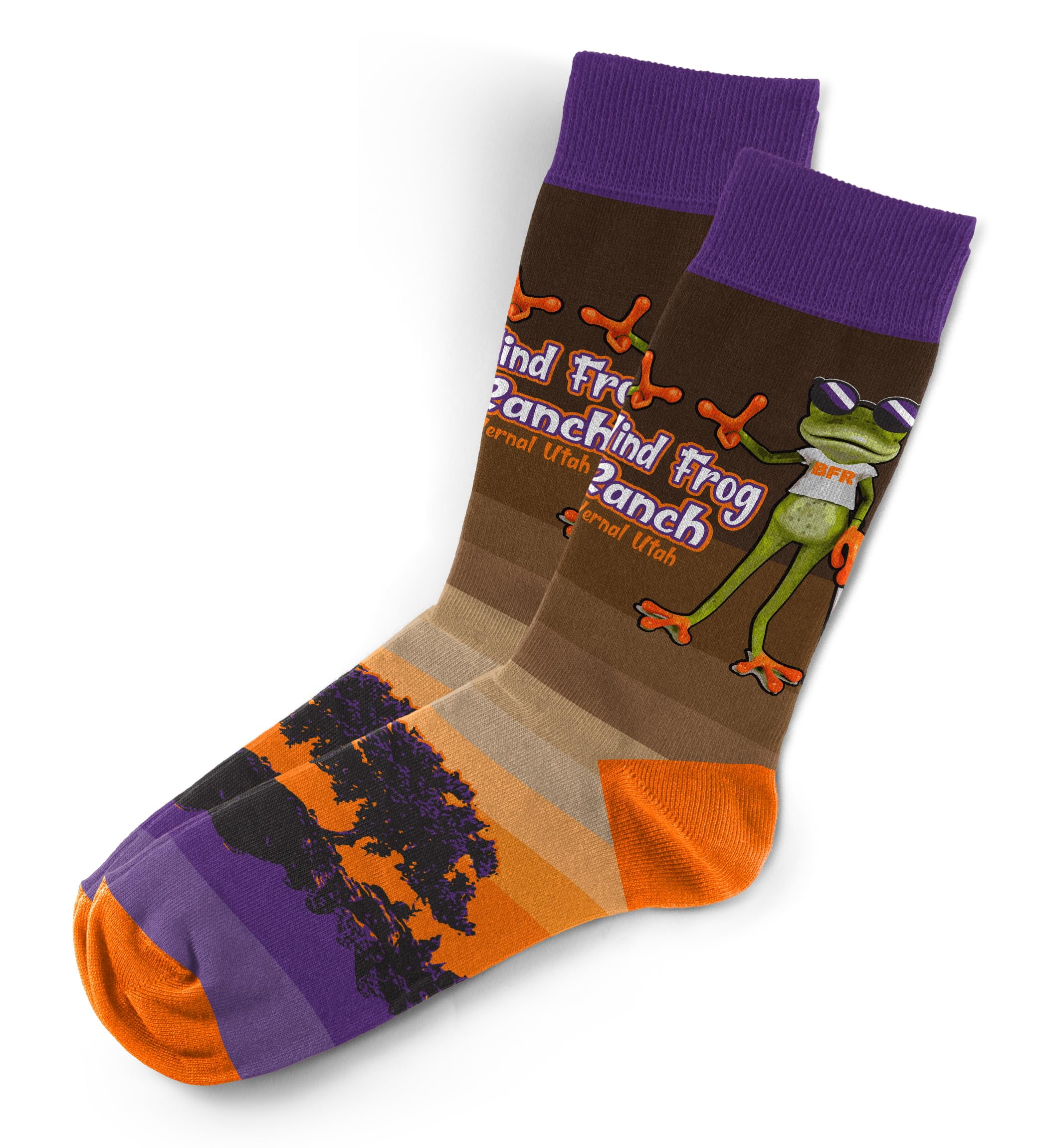 Blind Frog Ranch Socks - TV Show Novelty Crew Socks Unisex, Fun Sock ...