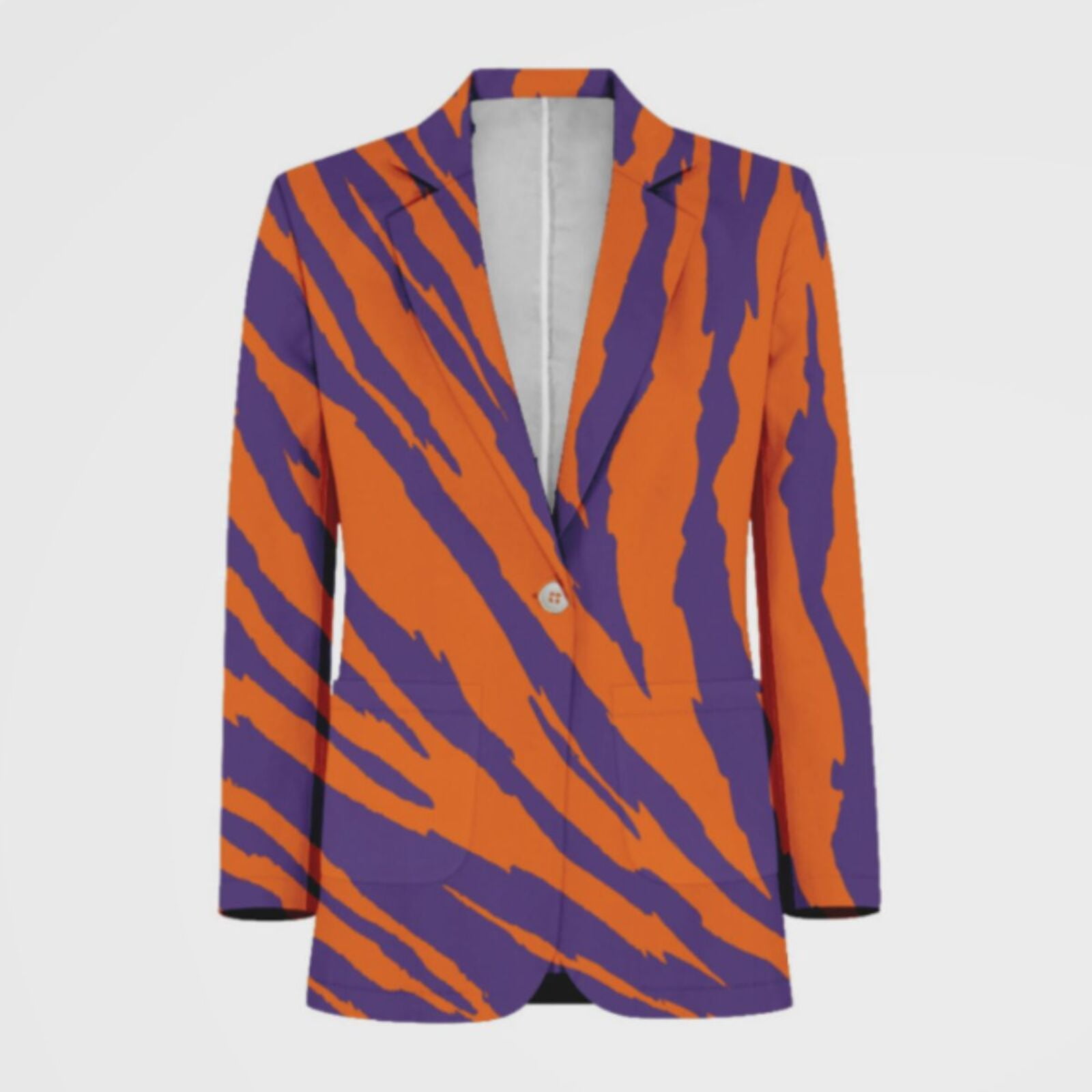 Purple And Orange Tailgate Swag Claw Marks-01 Men Blazers Slim Clothing ...