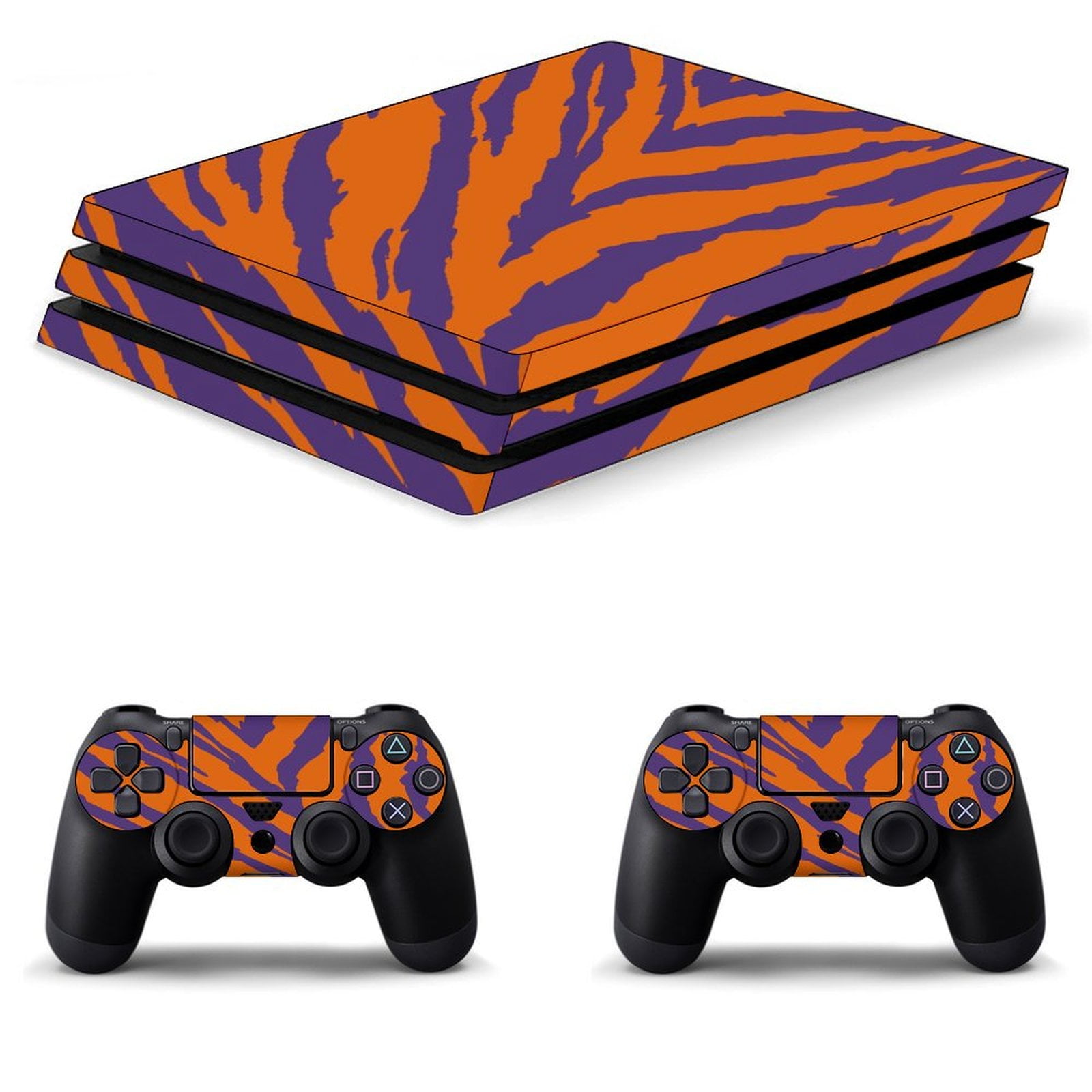 Purple And Orange Tailgate Swag Claw Marks PS4/PS4 Pro/PS4 Slim Skin ...