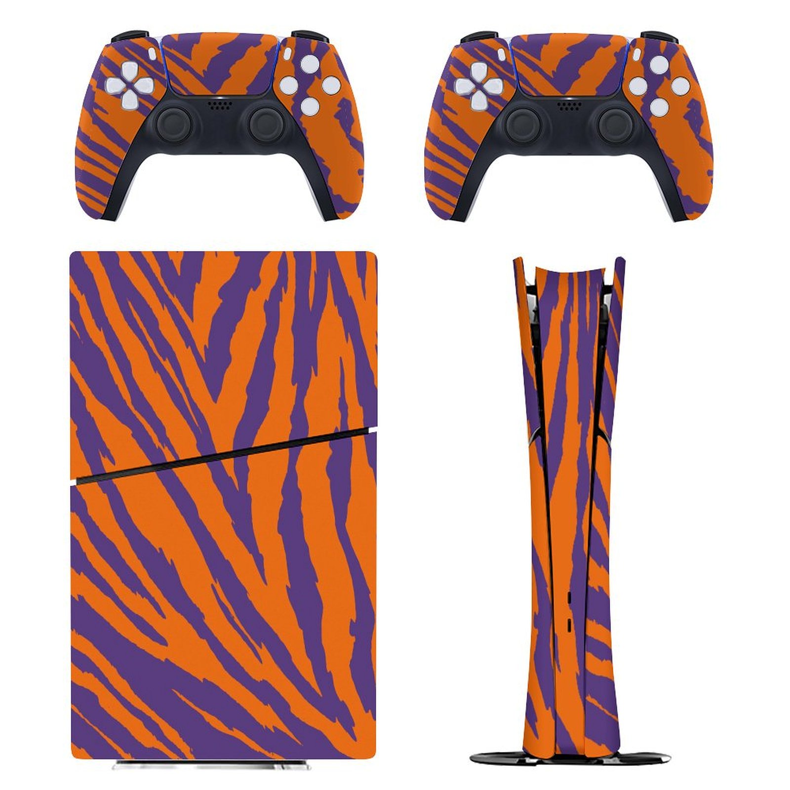 Purple And Orange Tailgate Swag Claw Marks PS5/PS5 Pro/PS5 Slim Digital ...
