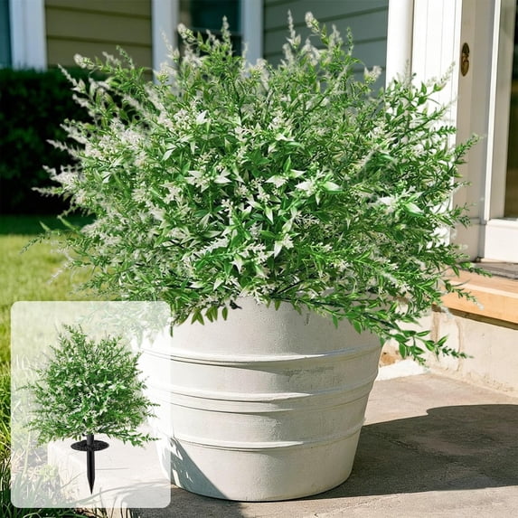 Purple Artificial Lavender Ground Plug | 53cm Outdoor Patio Home Decor ...